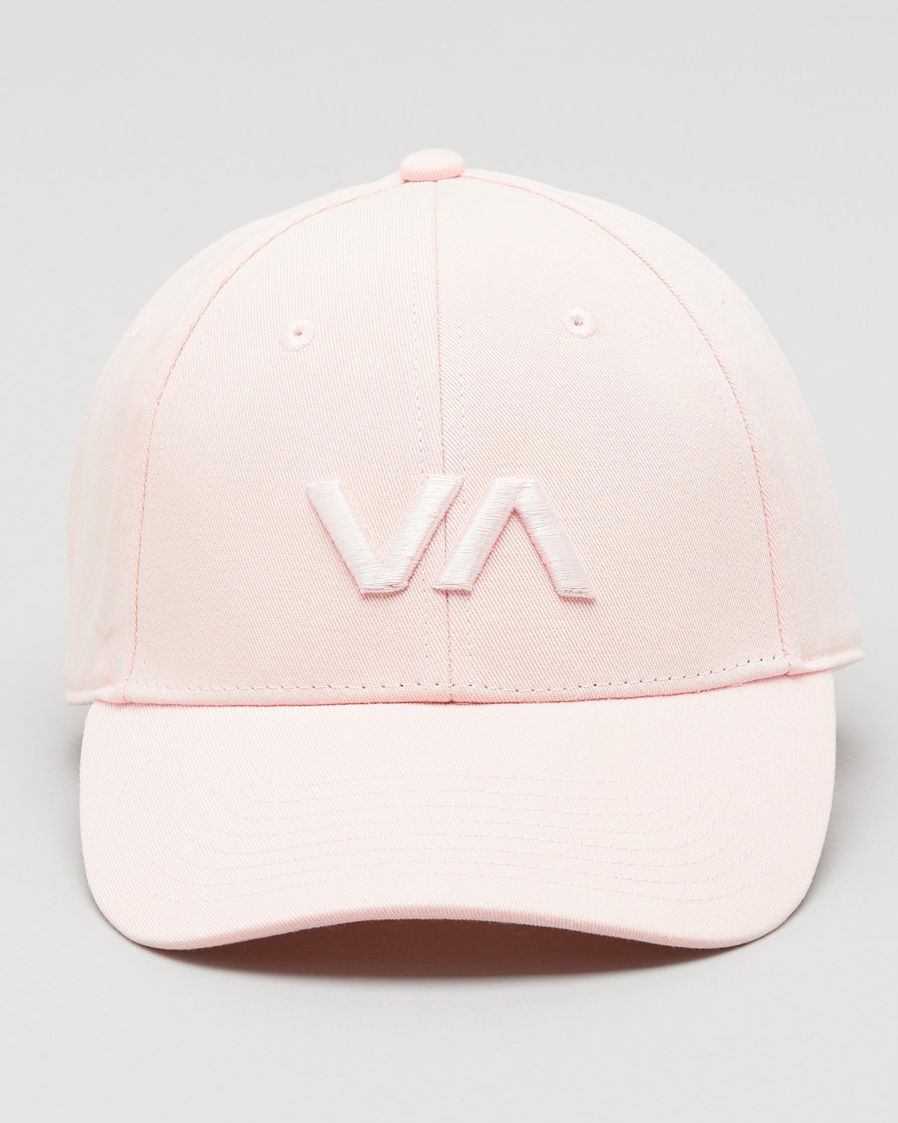 Shop RVCA VA Baseball Cap In Blush - Fast Shipping & Easy Returns ...