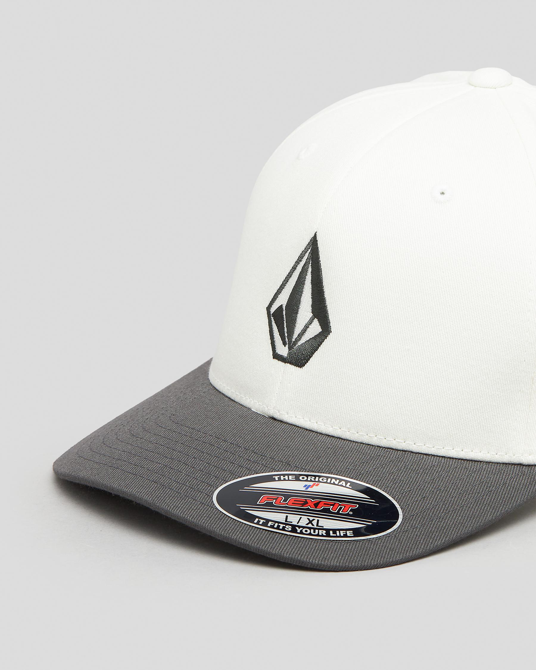 Shop Volcom Full Stone Flexfit Cap In Dirty White - Fast Shipping ...