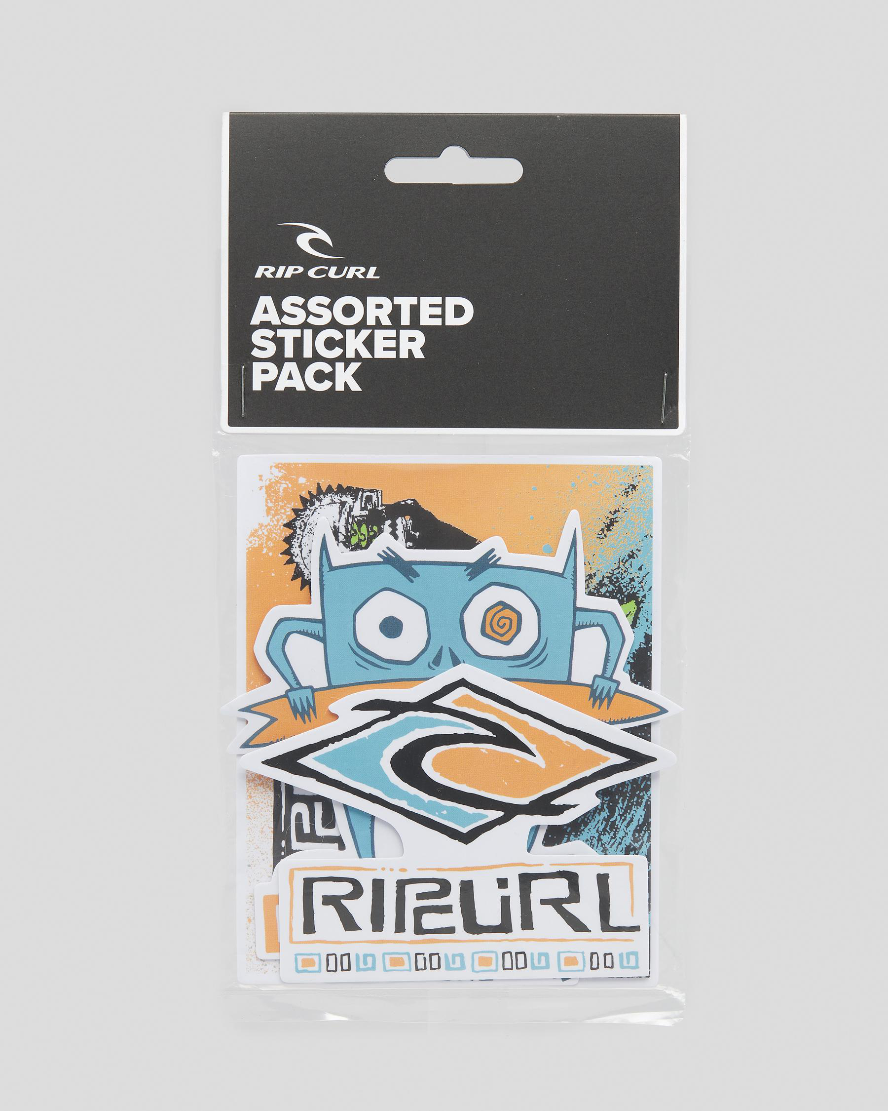 Rip Curl Grom Sticker Pack In Blue/tangerine - FREE* Shipping & Easy ...