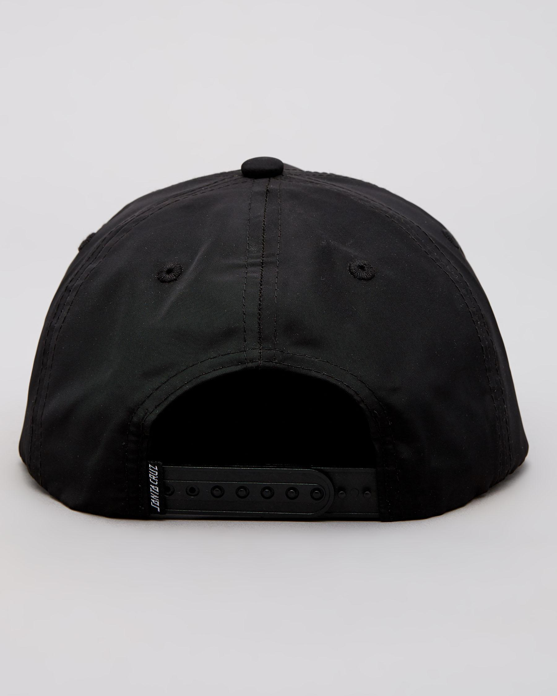 Shop Santa Cruz Boys' Electro Hand Unstructured Snapback Cap In Black ...