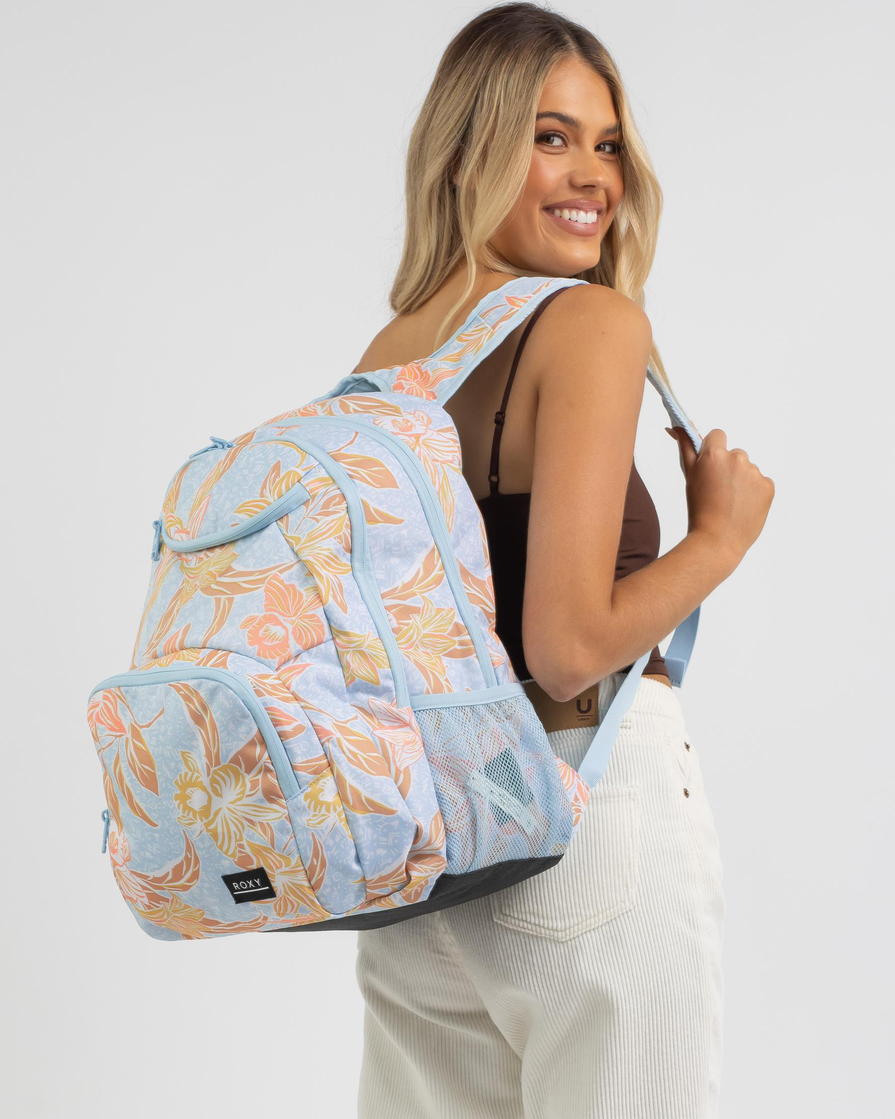 Roxy Shadow Swell Backpack In Cool Blue S Island Time - FREE* Shipping ...