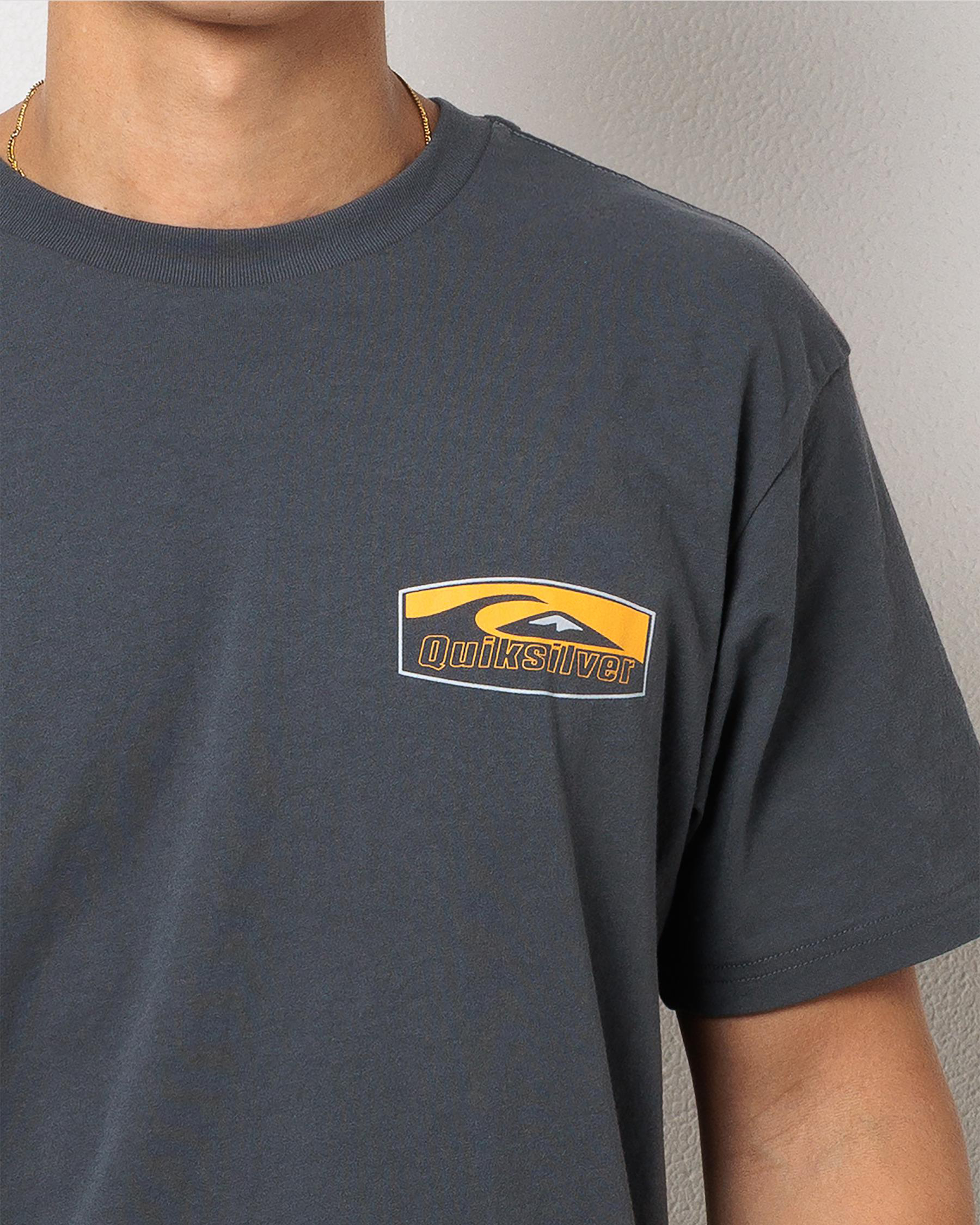Shop Quiksilver All Times T-Shirt In Iron Gate - Fast Shipping & Easy ...