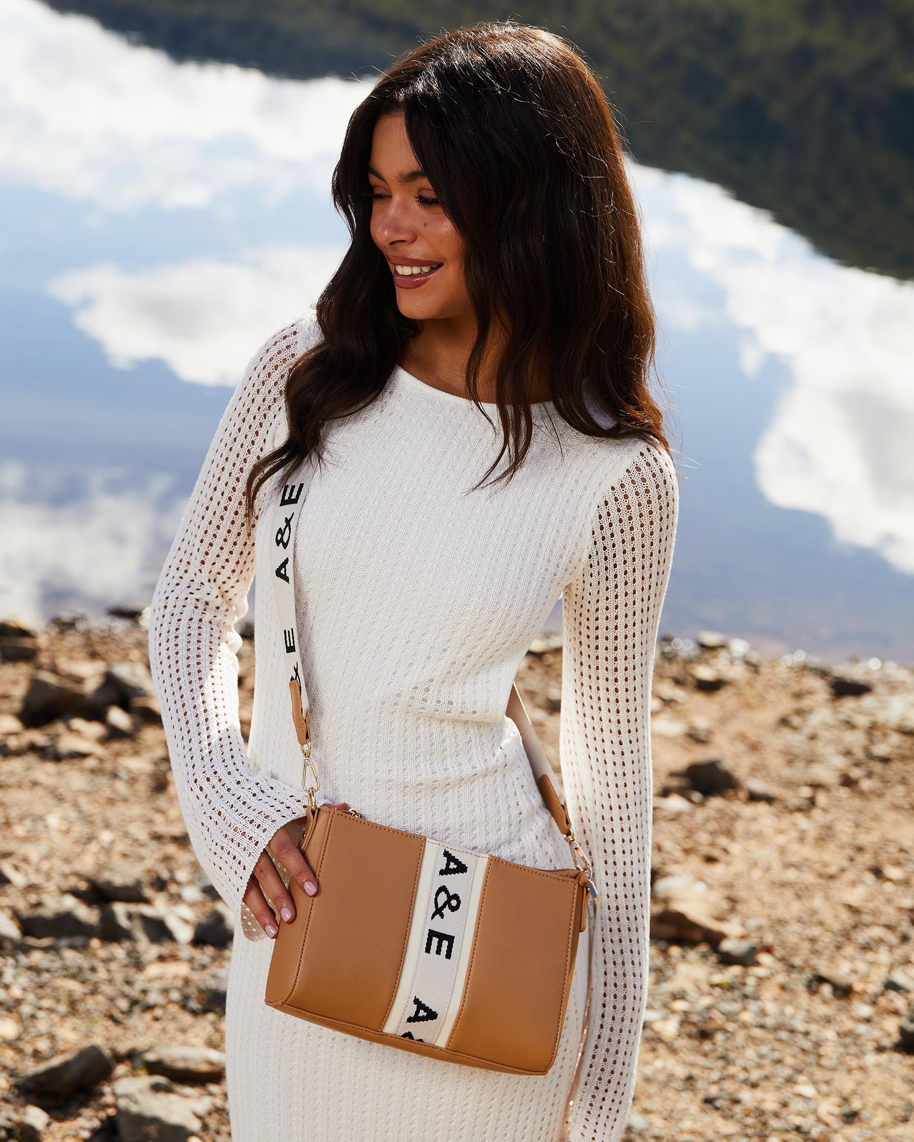 Shop Ava And Ever Rinee Hand Bag In Brown/cream - Fast Shipping & Easy ...