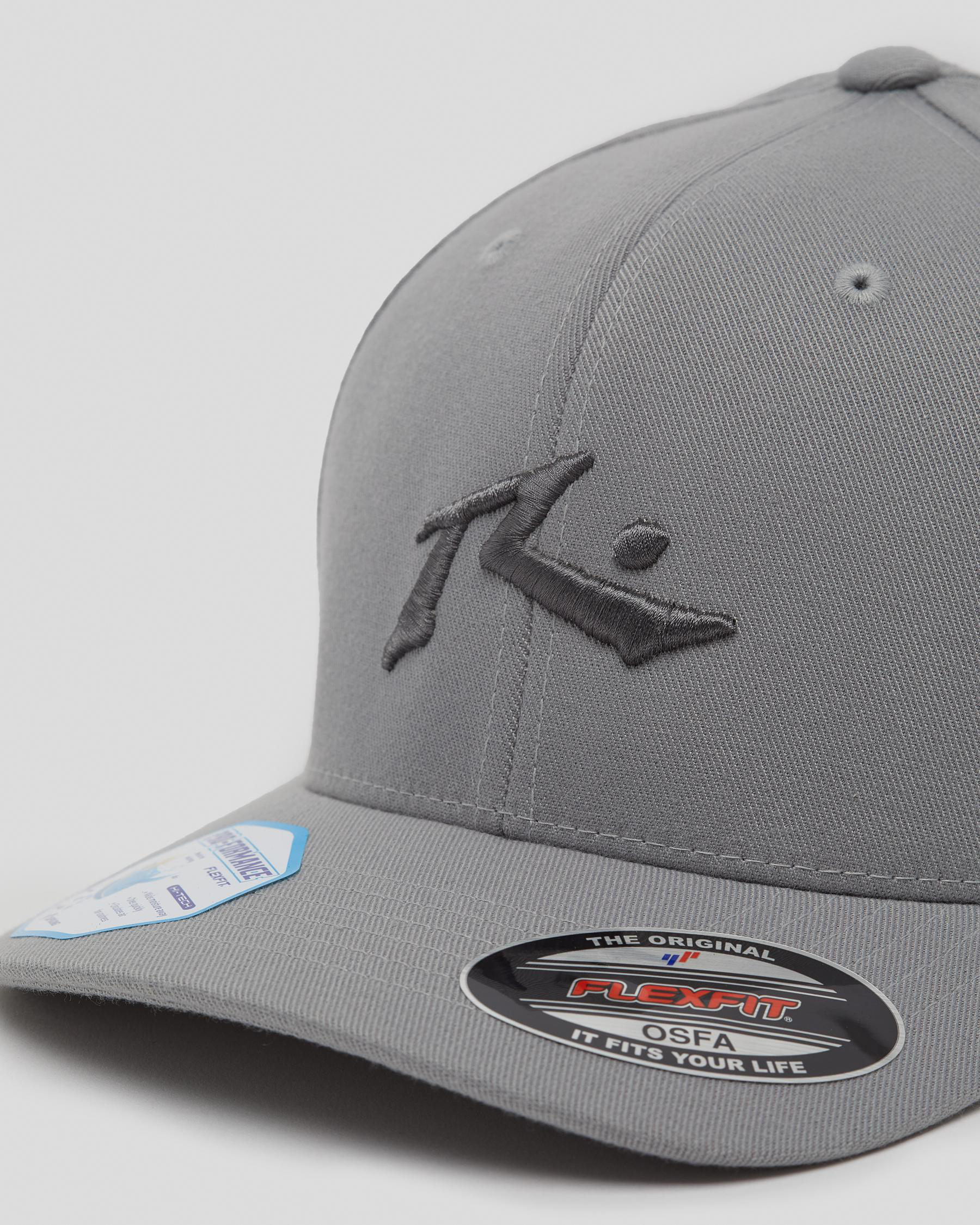 Shop Rusty Chronic 4 Flexfit Cap In Frost Grey - Fast Shipping & Easy ...