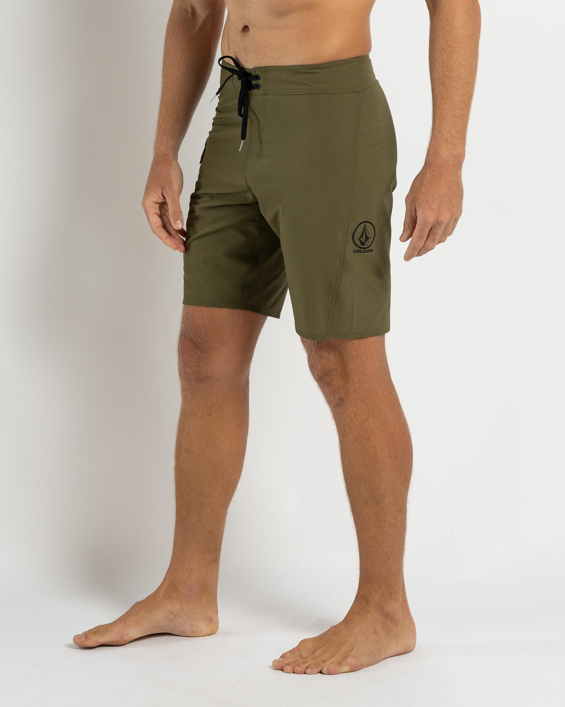 Shop Volcom Veedo 20" Board Shorts In Military - Fast Shipping & Easy ...
