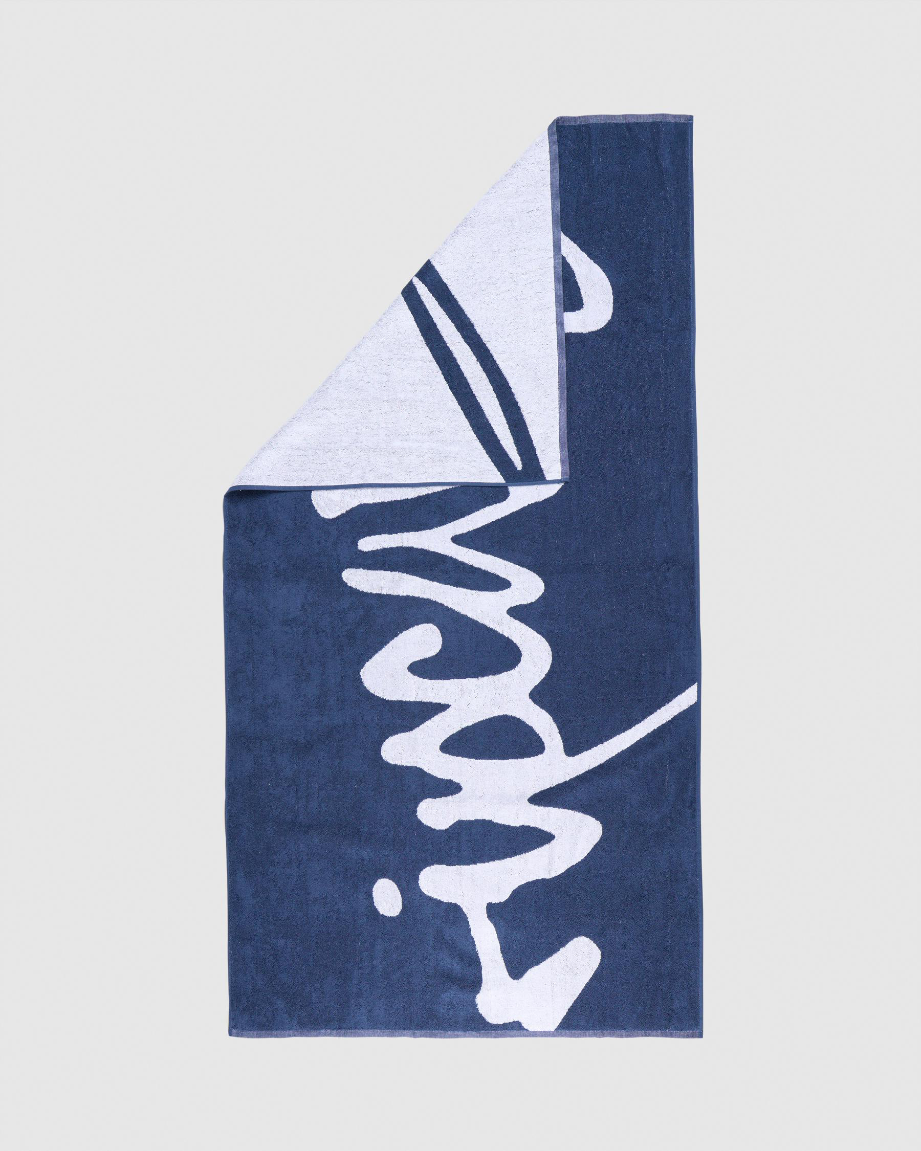Shop Rip Curl Logos Beach Towel In Light Navy - Fast Shipping & Easy ...