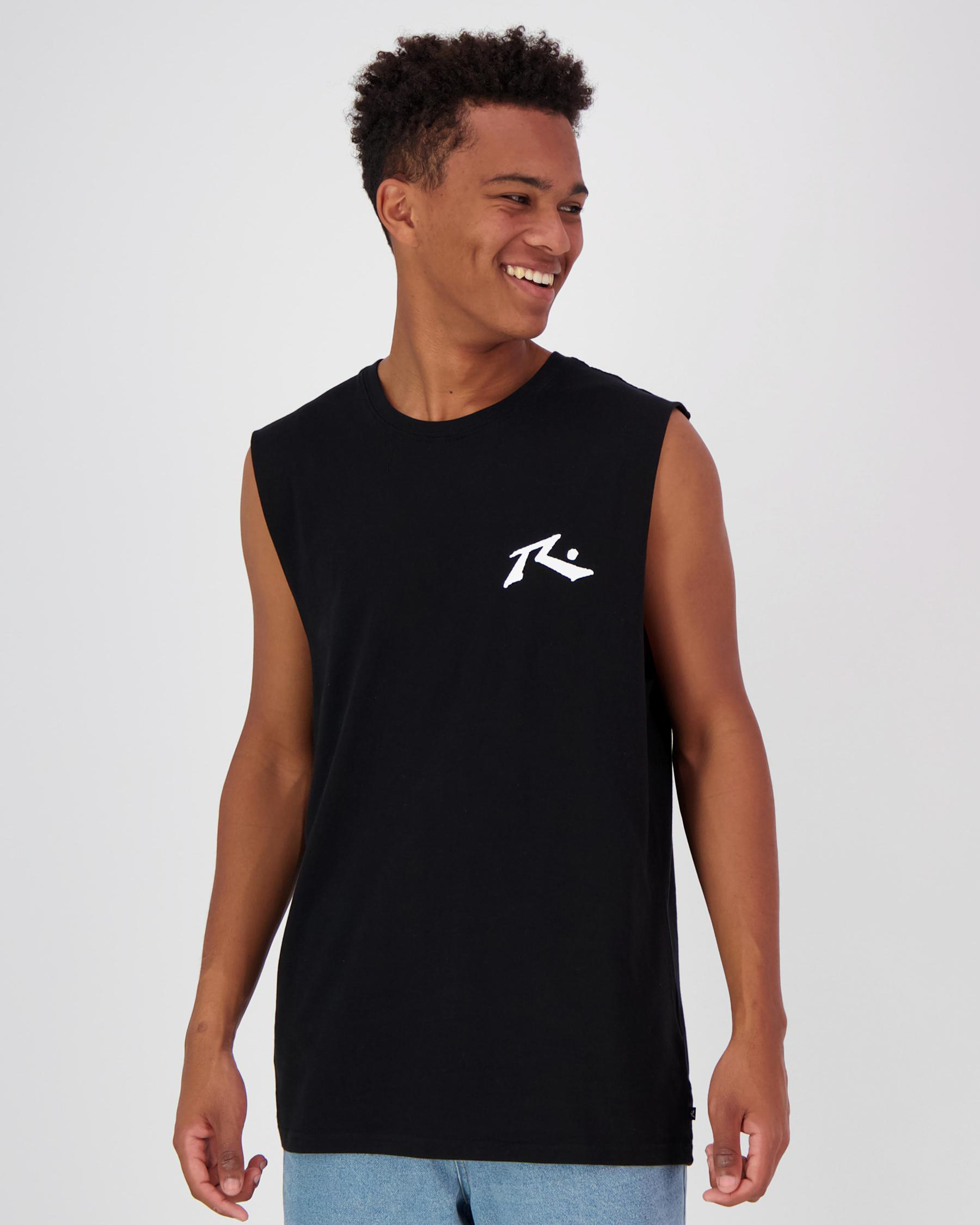Shop Rusty Competition Muscle Tank In Black - Fast Shipping & Easy ...