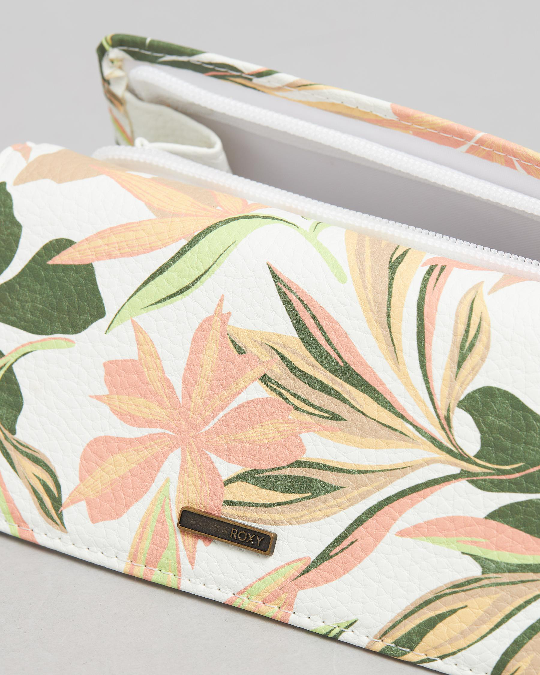 Shop Roxy Hazy Daze Wallet In Bright White Subtly Salty Mult - Fast ...