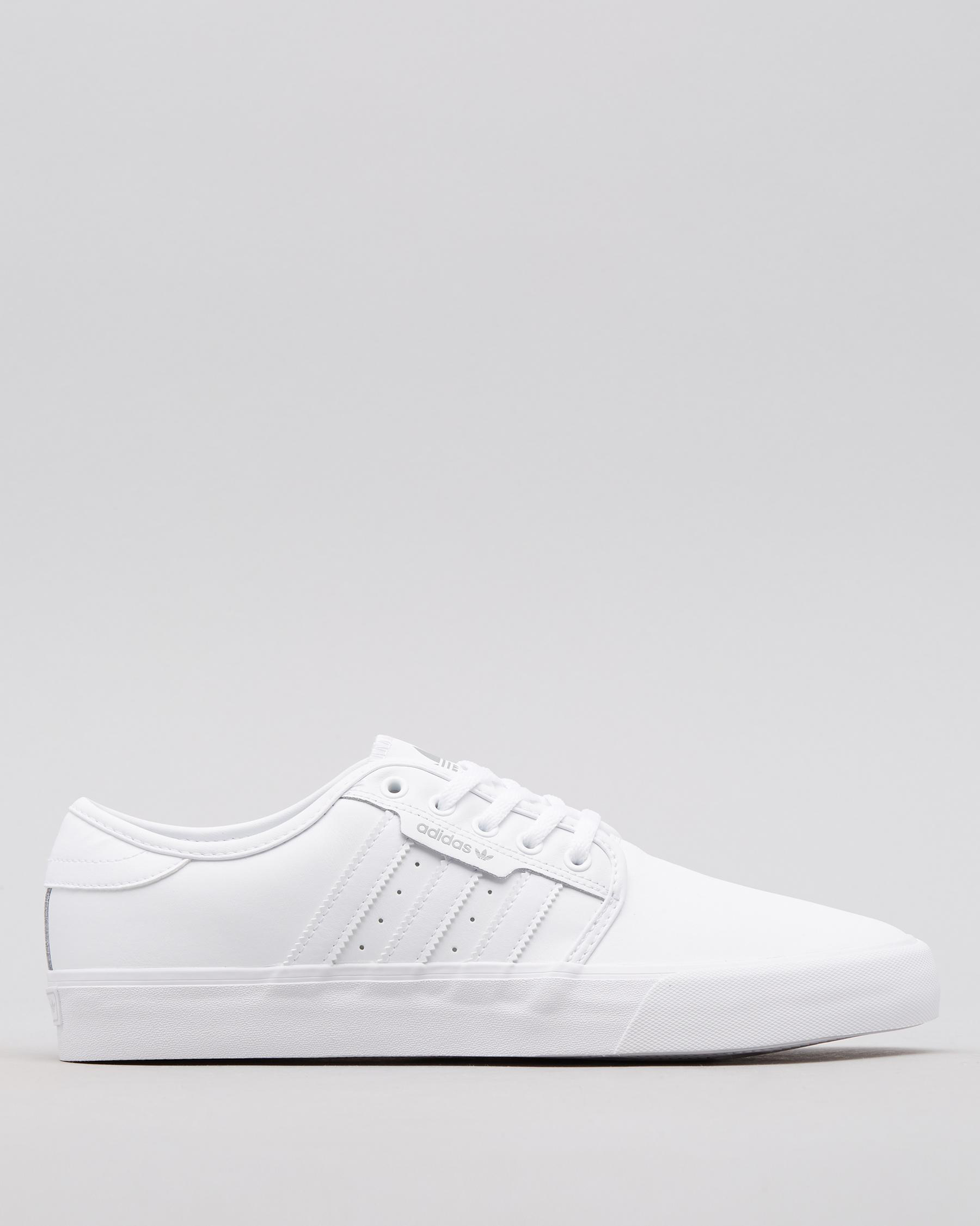 Shop adidas Seeley Shoes In Ftwr White/ftwr White/ftwr Whi - Fast ...