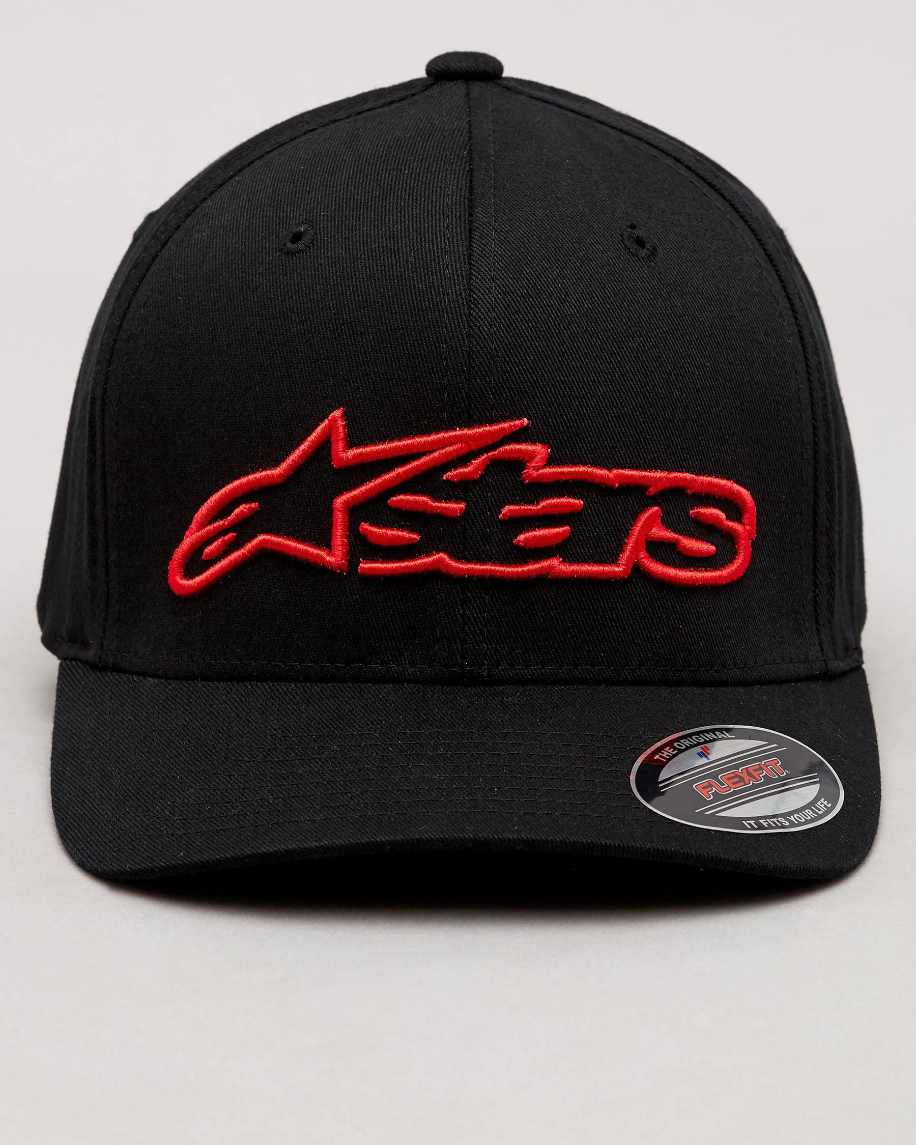 Shop Alpinestars Alpine Stars Blaze Flexfit Cap In Black/red - Fast ...