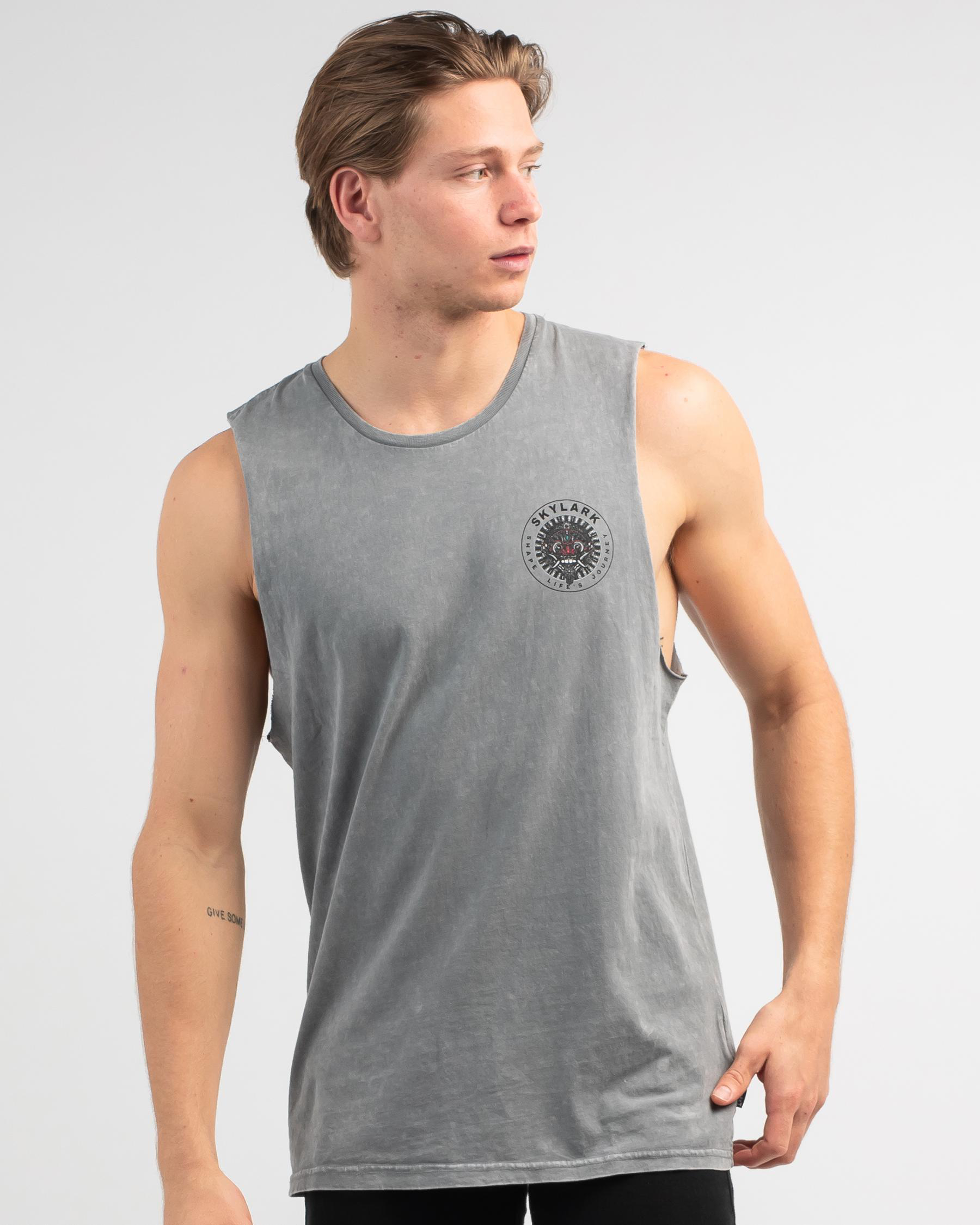 Shop Skylark Traditions Muscle Tank In Grey Acid - Fast Shipping & Easy ...