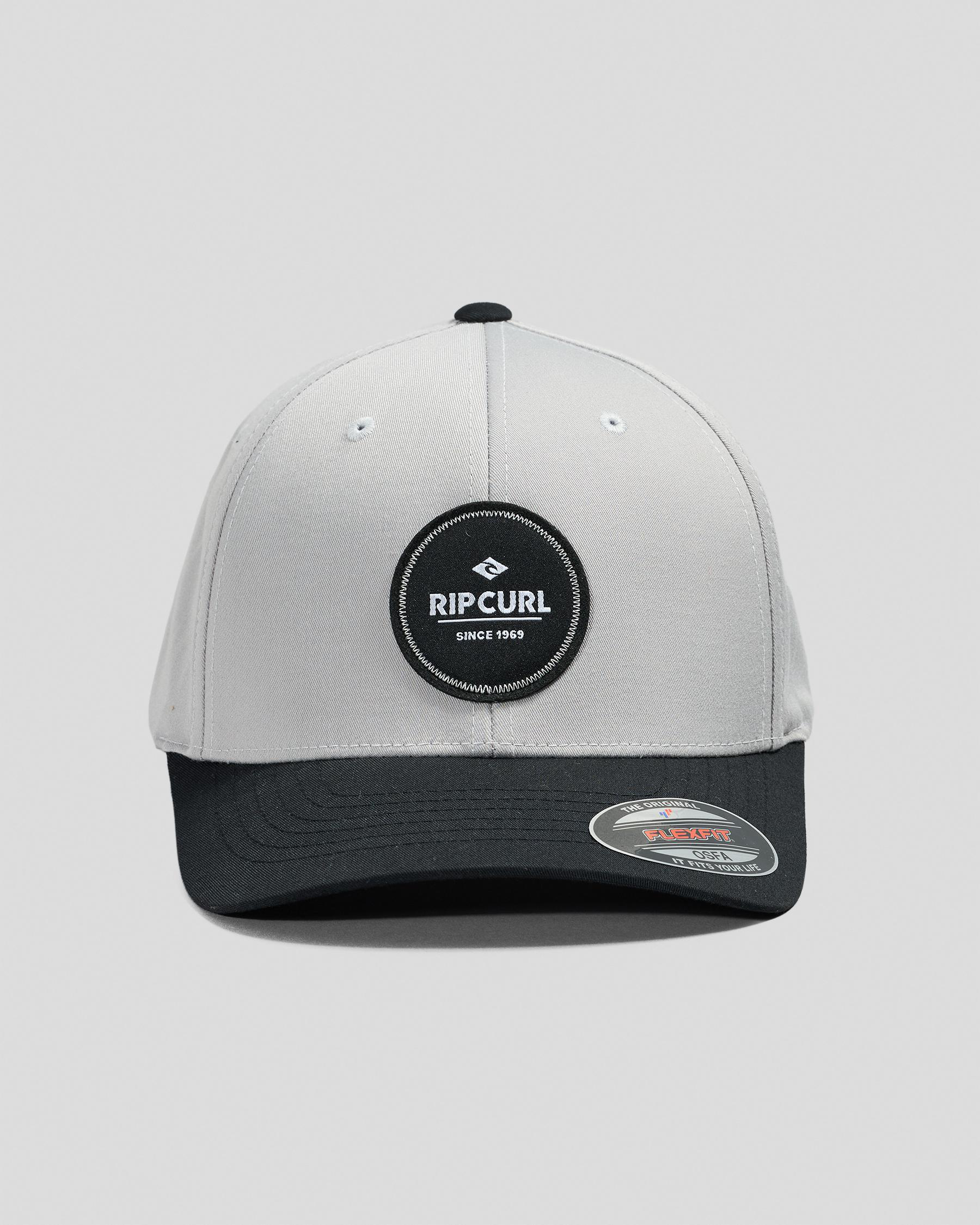 Rip Curl Routine Flexfit Cap In Grey Marle - FREE* Shipping & Easy ...