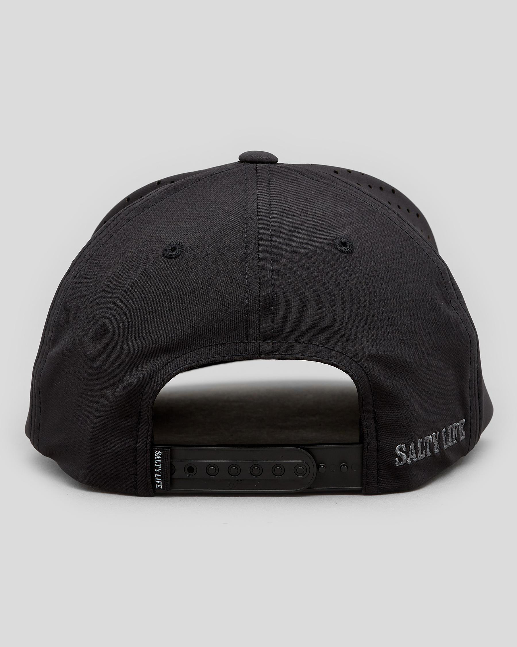 Shop Salty Life Bait Snapback Cap In Black - Fast Shipping & Easy ...