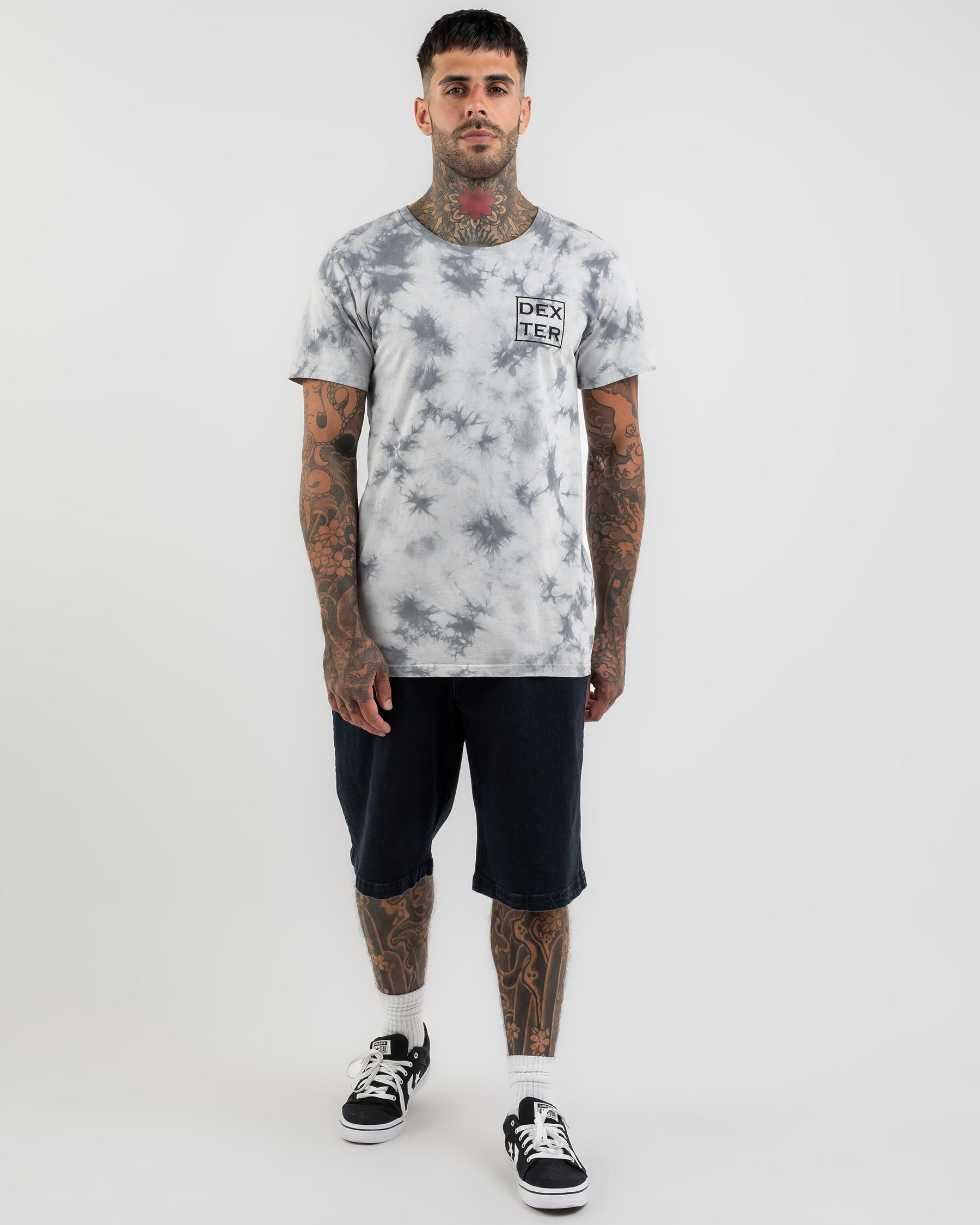 Shop Dexter Pierce T-Shirt In Light Grey Mottle - Fast Shipping & Easy ...