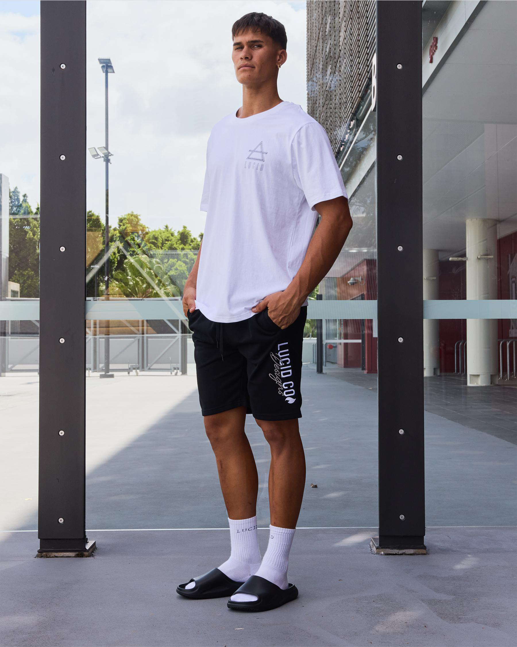 Shop Lucid California House Shorts In Black - Fast Shipping & Easy ...