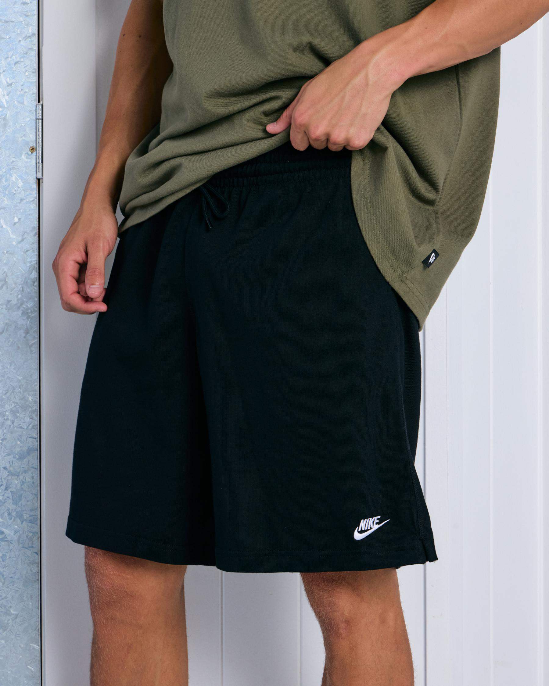 Nike Club Knit Shorts In Black/white - FREE* Shipping & Easy Returns ...