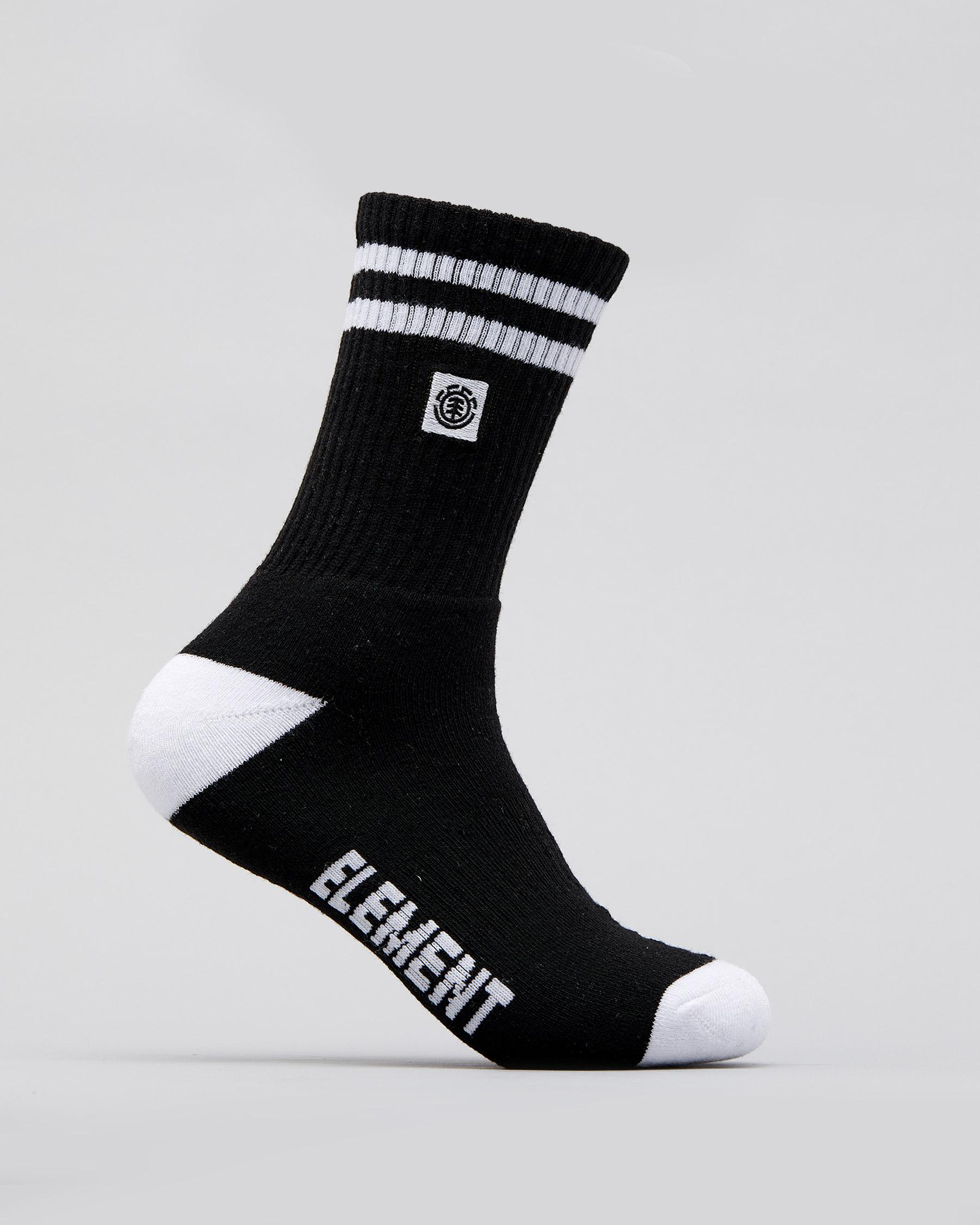Shop Element Clearsight Socks In Flint Black - Fast Shipping & Easy ...
