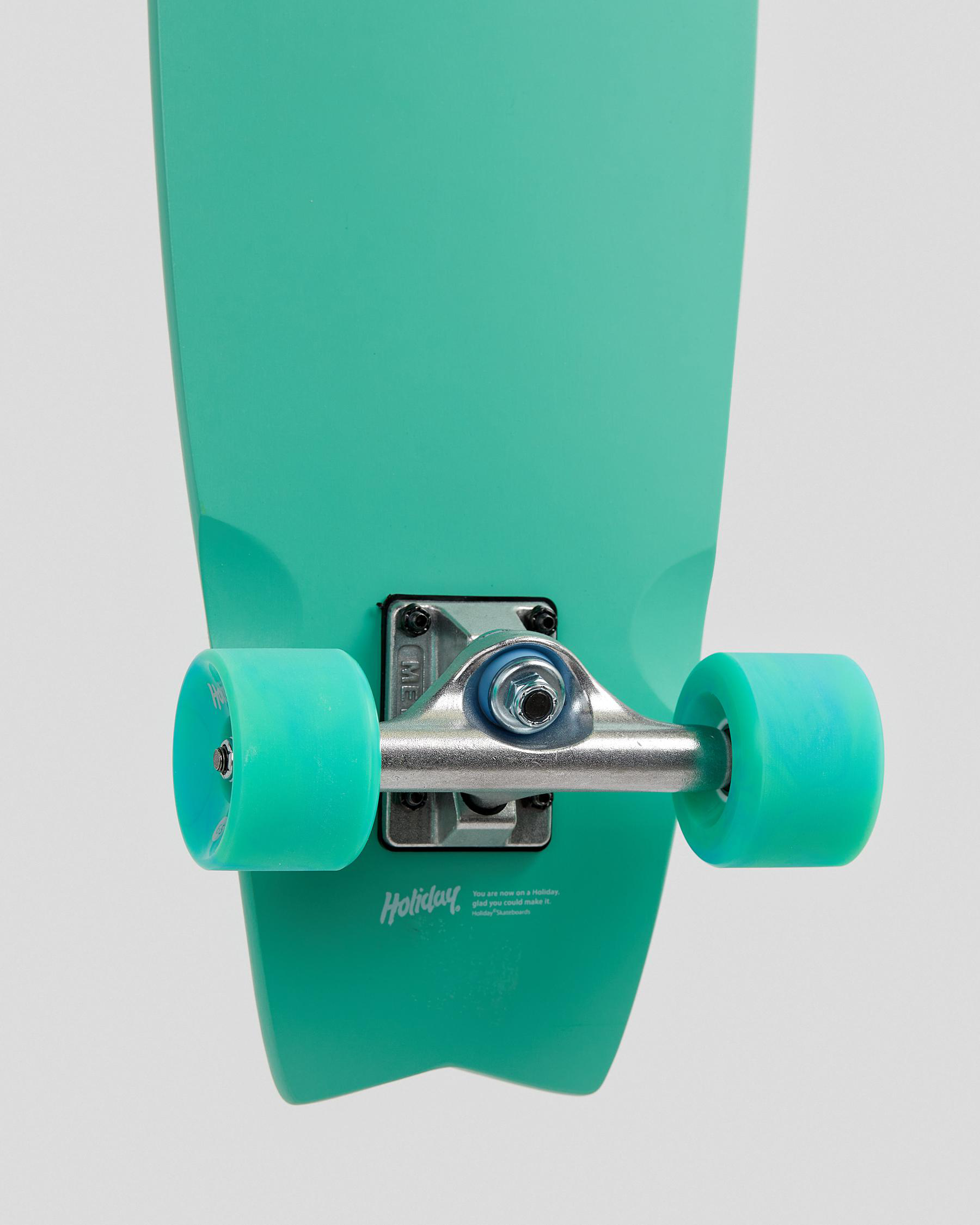 Shop Holiday Skateboards Cosmic Crush 28" Cruiser Skateboard In Teal ...