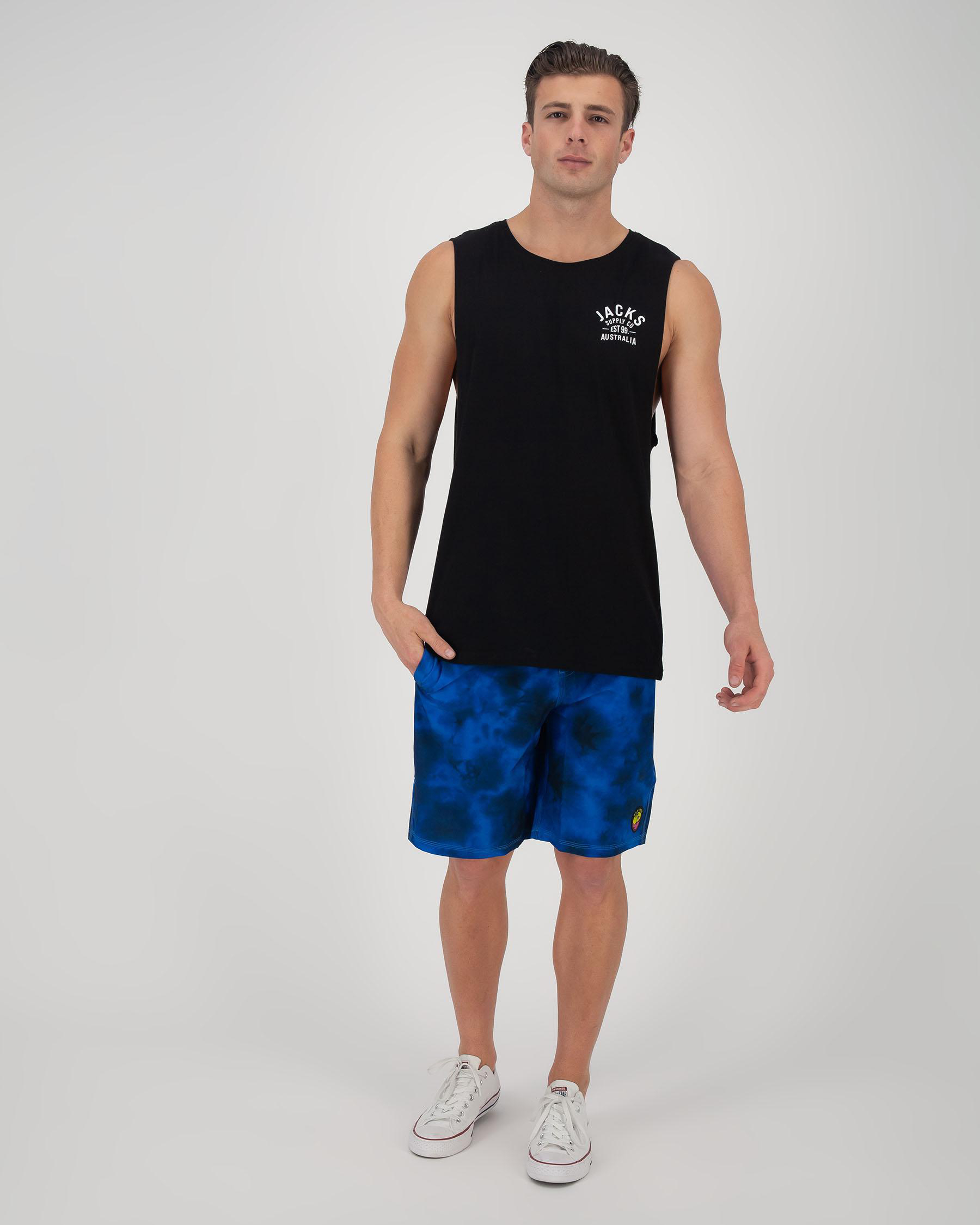Shop Jacks Shore Muscle Tank In Black - Fast Shipping & Easy Returns ...