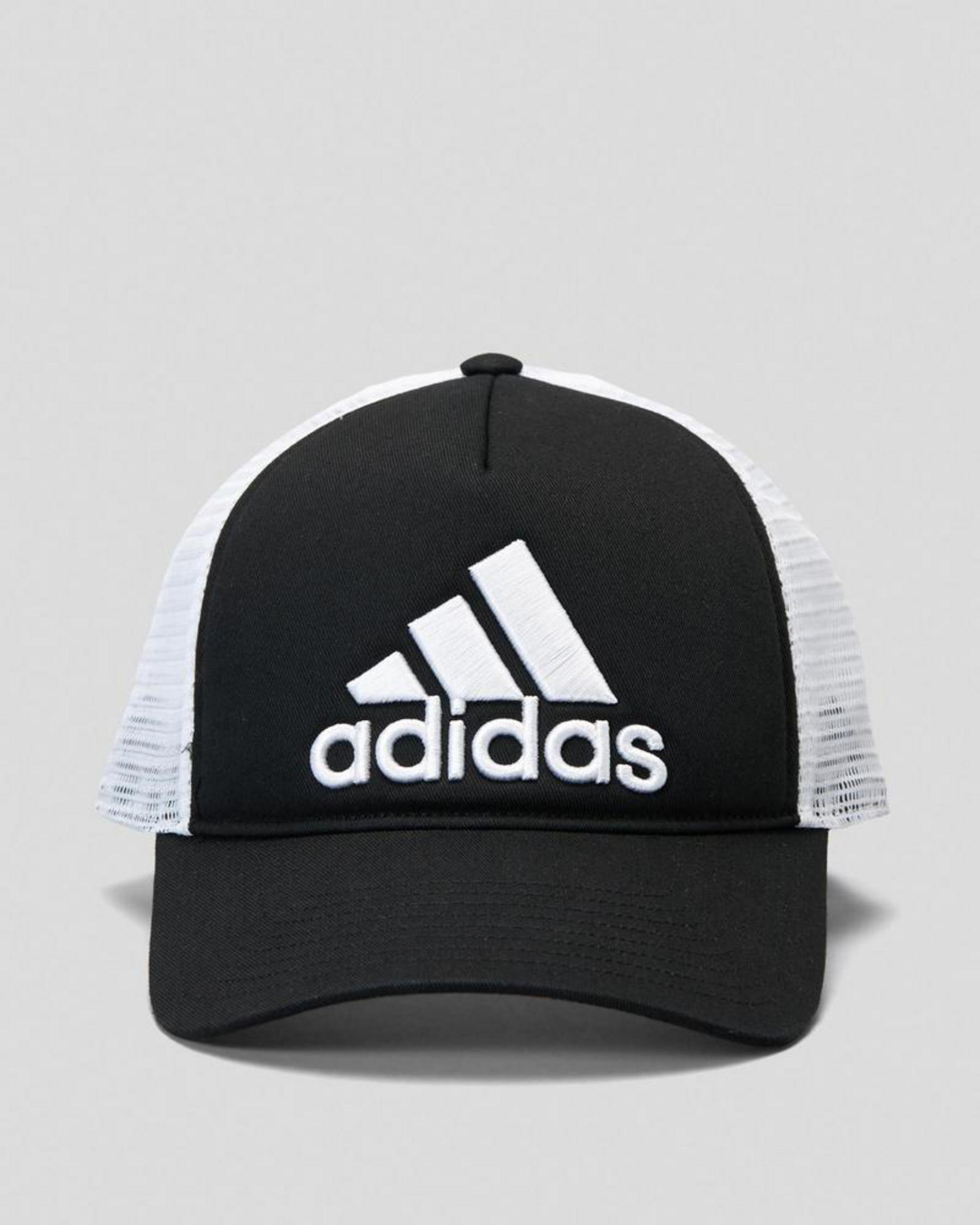 Adidas Trucker Cap In Black/white - Fast Shipping & Easy Returns - City ...