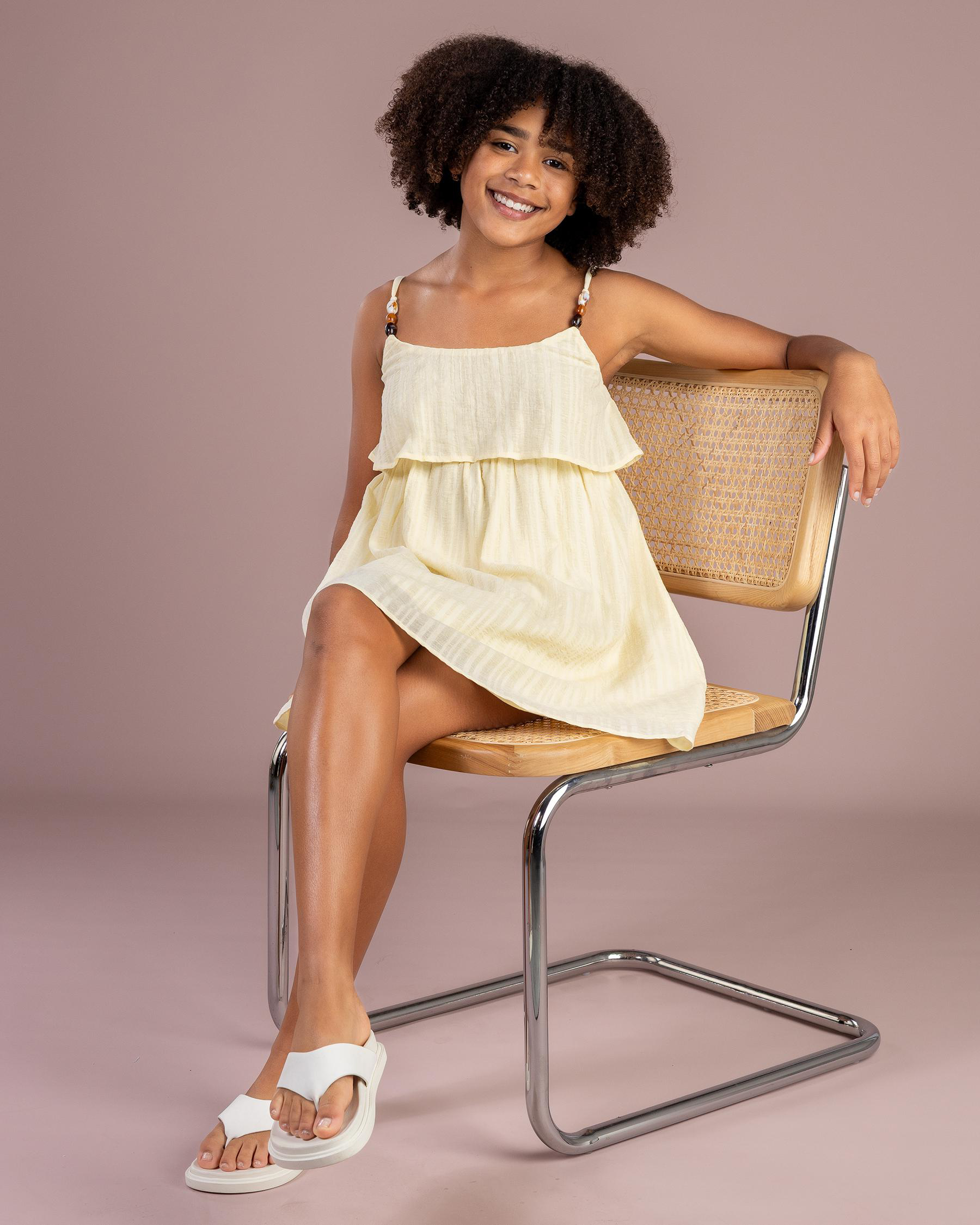 Mooloola Girls' Jameela Dress In Butter - FREE* Shipping & Easy Returns - City Beach New Zealand
