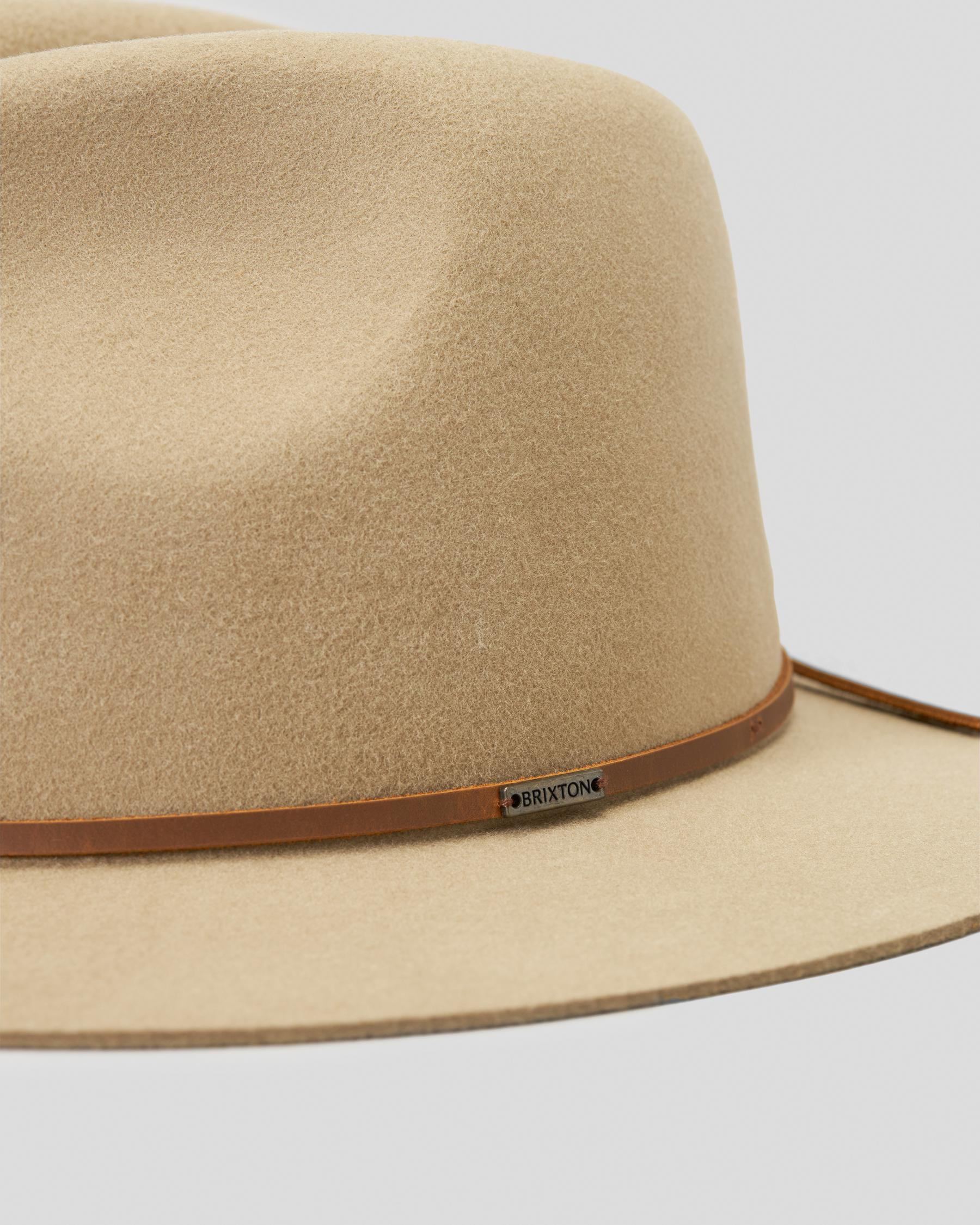 Shop Brixton Wesley Fedora In Sand/brown - Fast Shipping & Easy Returns ...