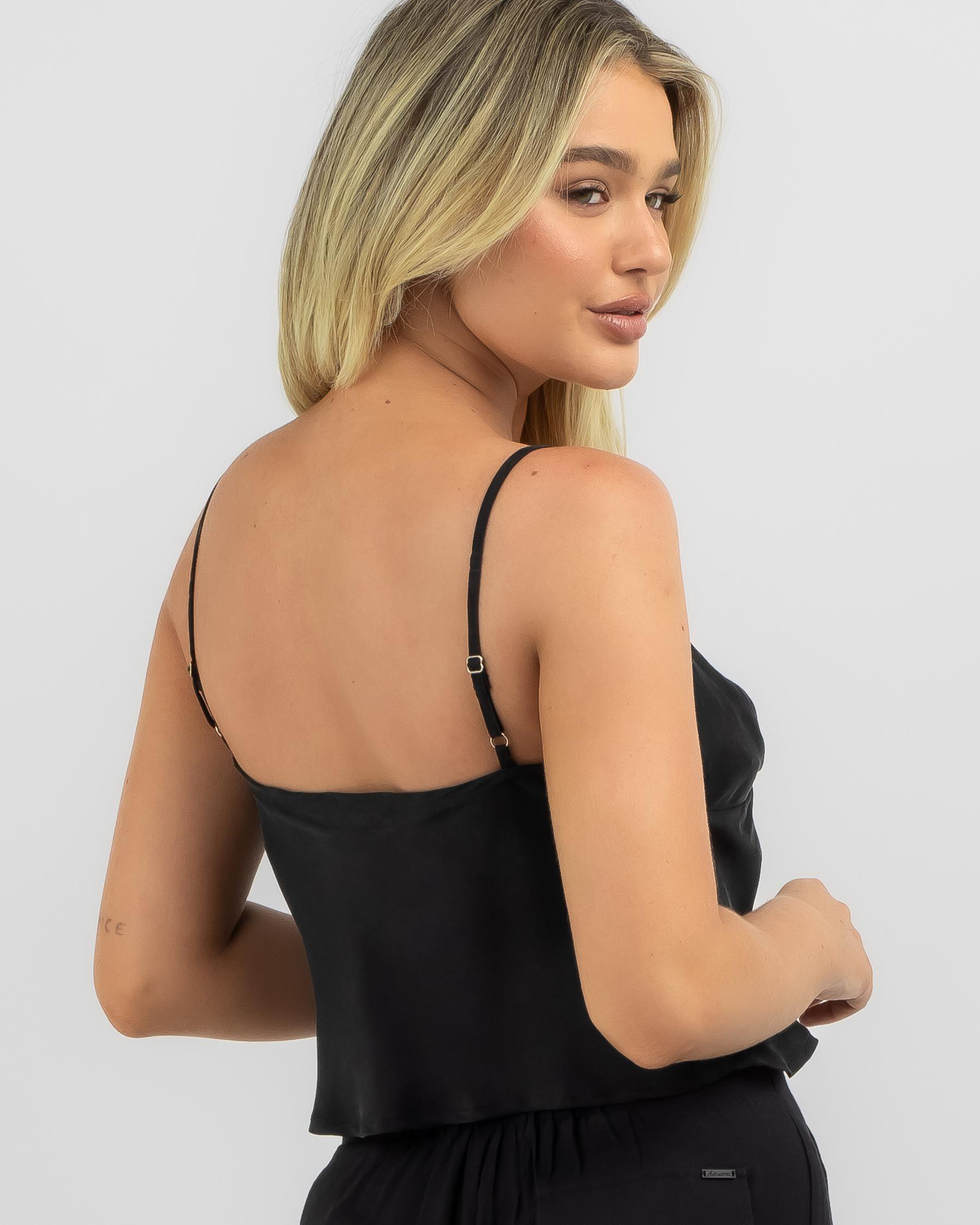 Shop Thanne Alex Cami Top In Black - Fast Shipping & Easy Returns ...