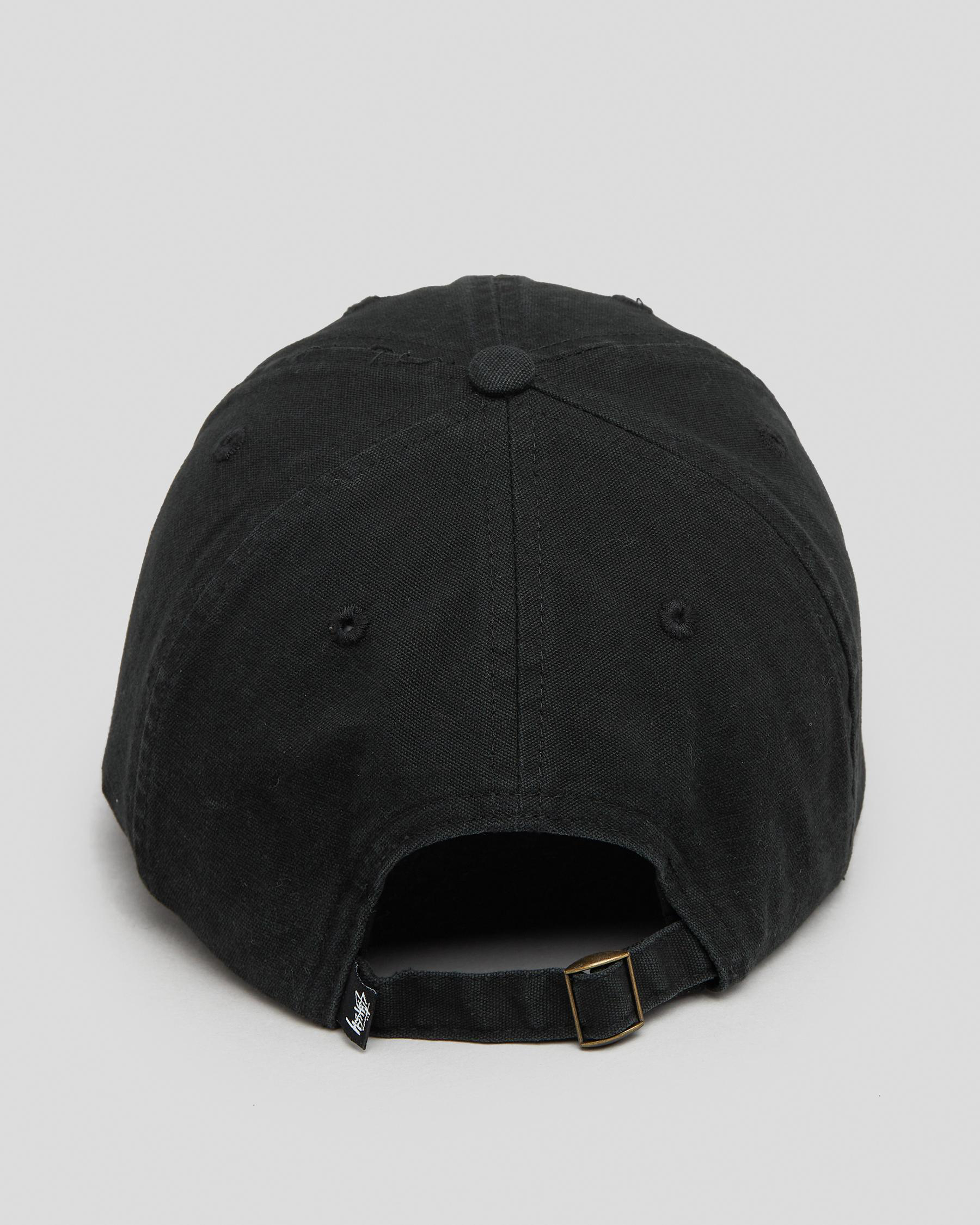 Shop Stussy College Low Pro Cap In Black - Fast Shipping & Easy Returns ...