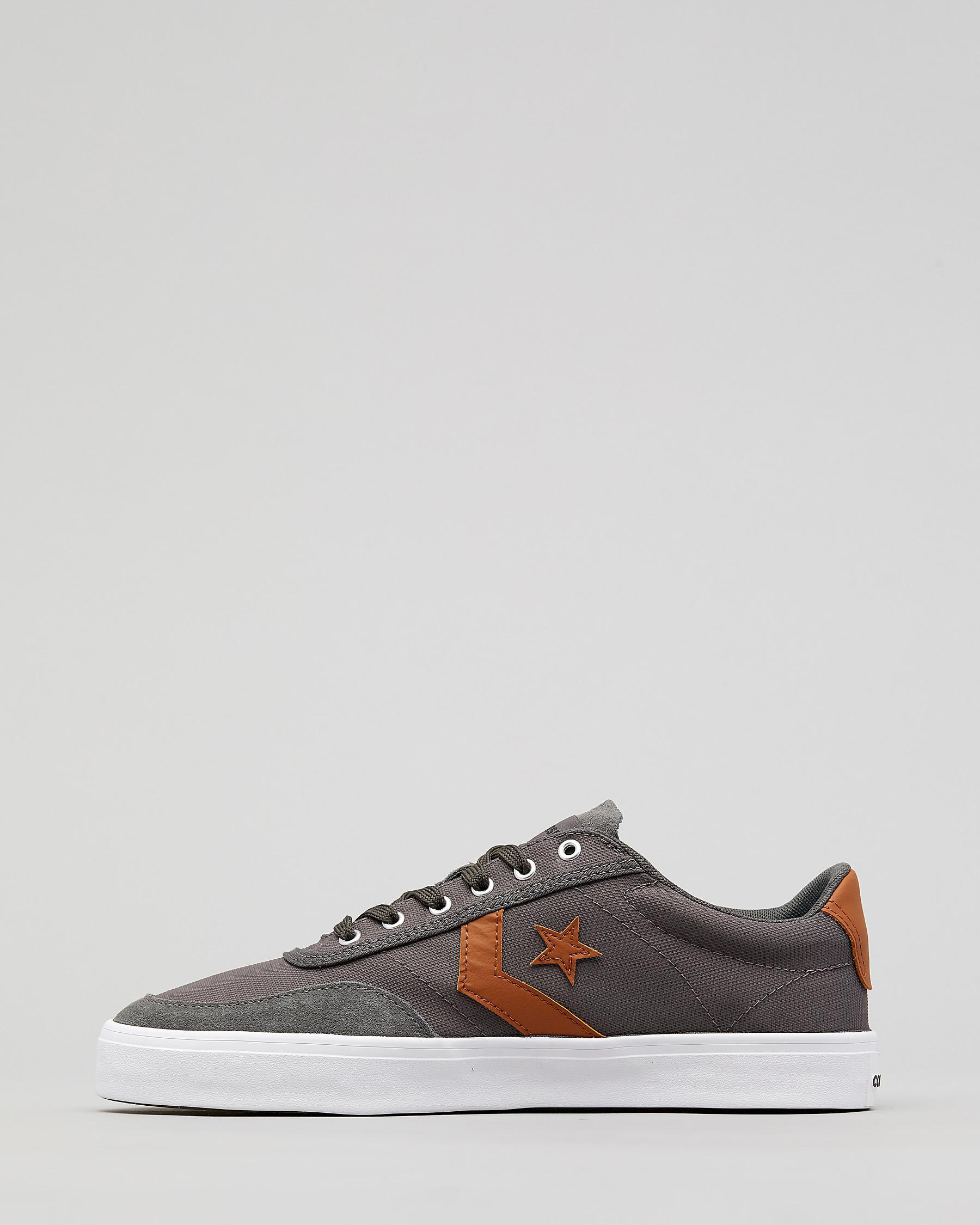 Shop Converse Courtland Shoes In Carbon Grey/warm Tan/whit - Fast ...