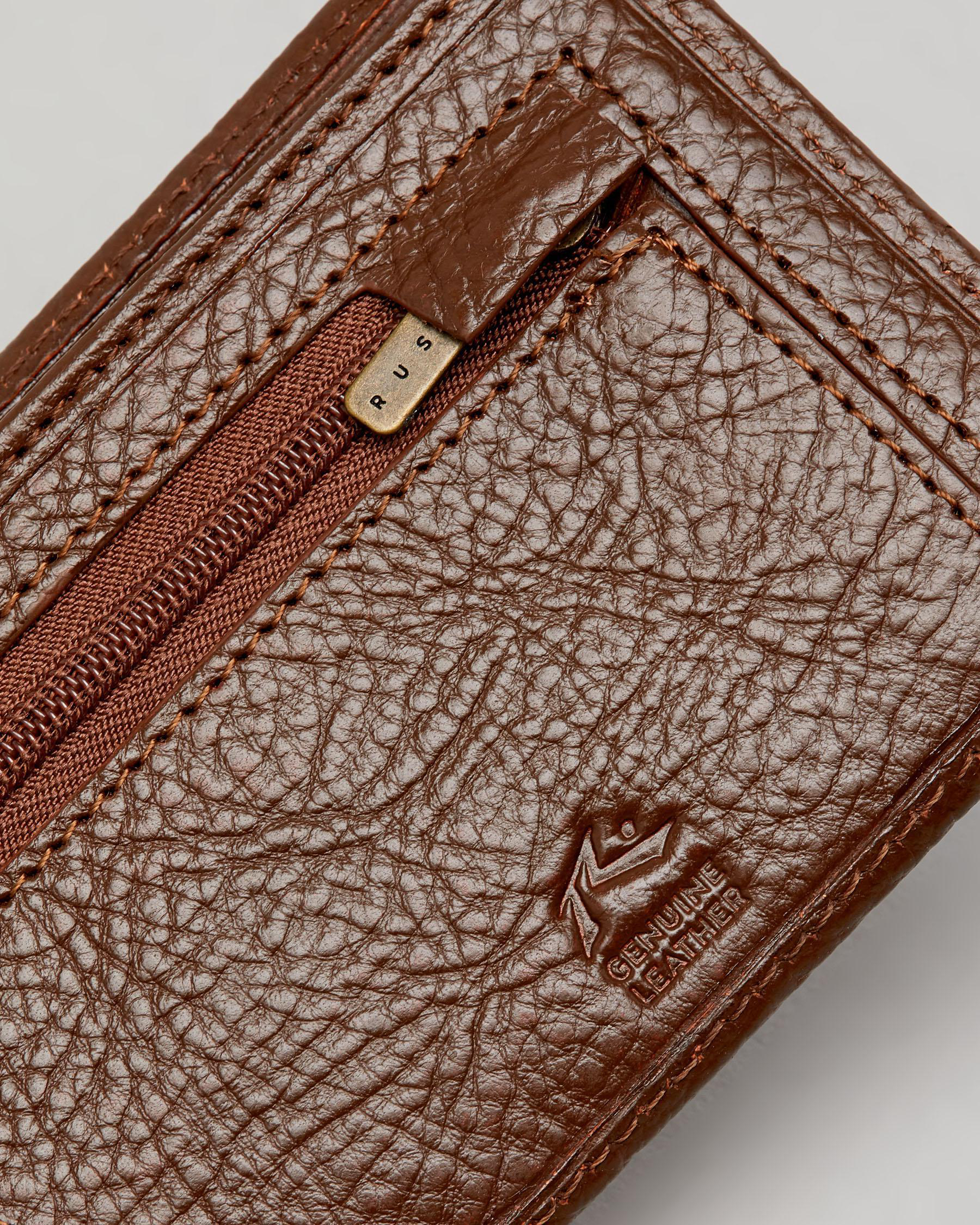 Shop Rusty Busted Leather Wallet In Tan - Fast Shipping & Easy Returns ...