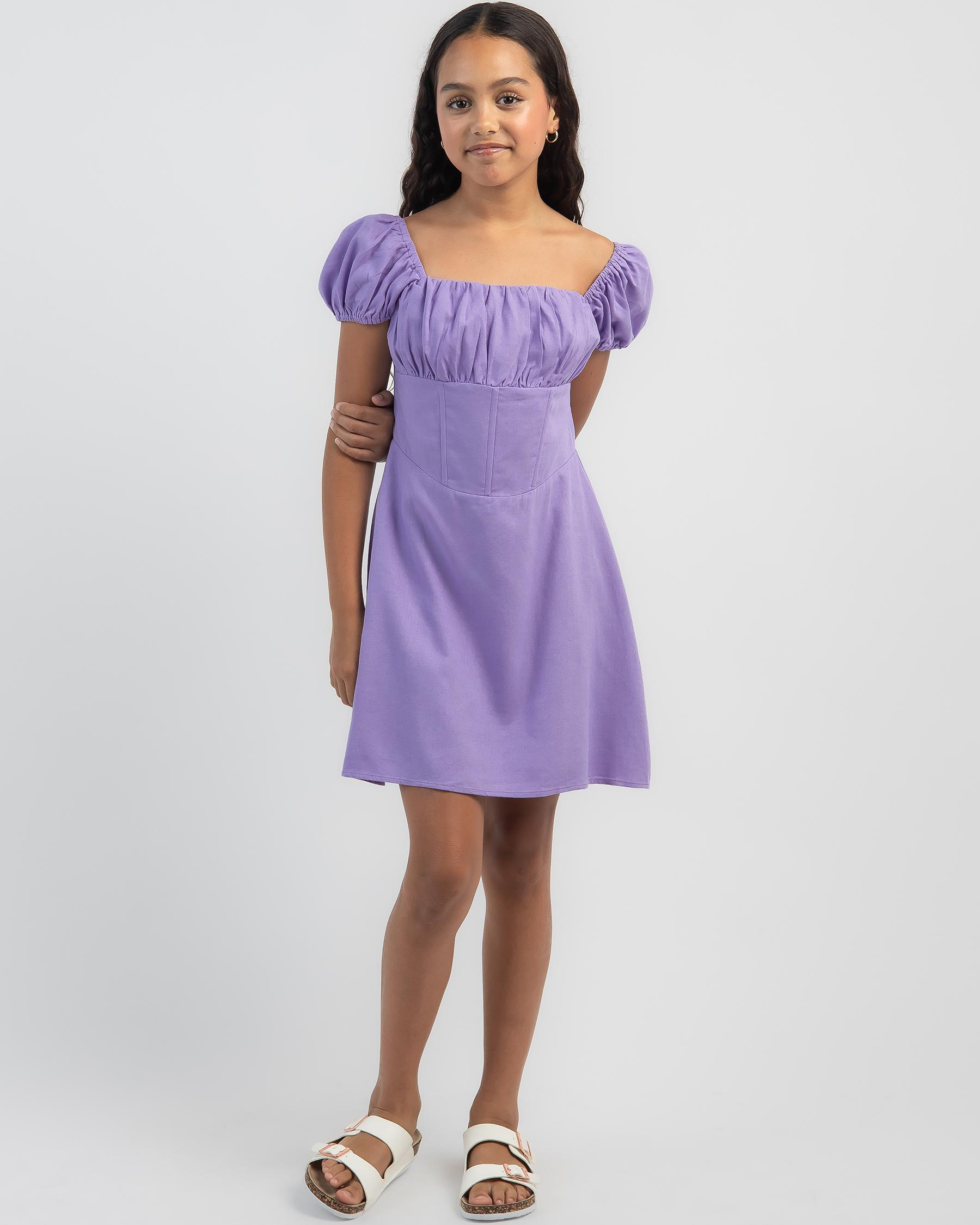 Shop Ava And Ever Girls' Reggie Dress In Lilac - Fast Shipping & Easy ...