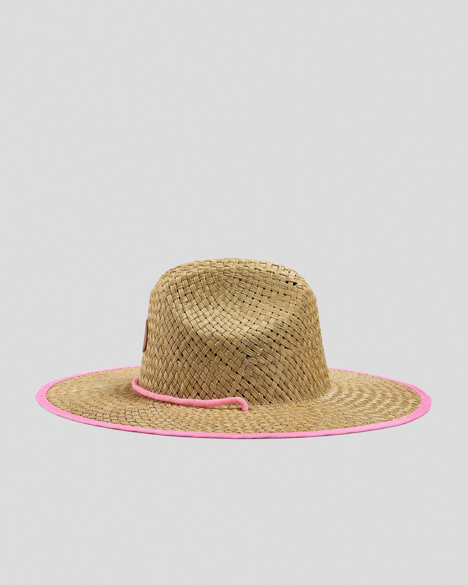Roxy Girls' Pina To My Colada Solid Panama Hat In Pink Cosmos - FREE ...