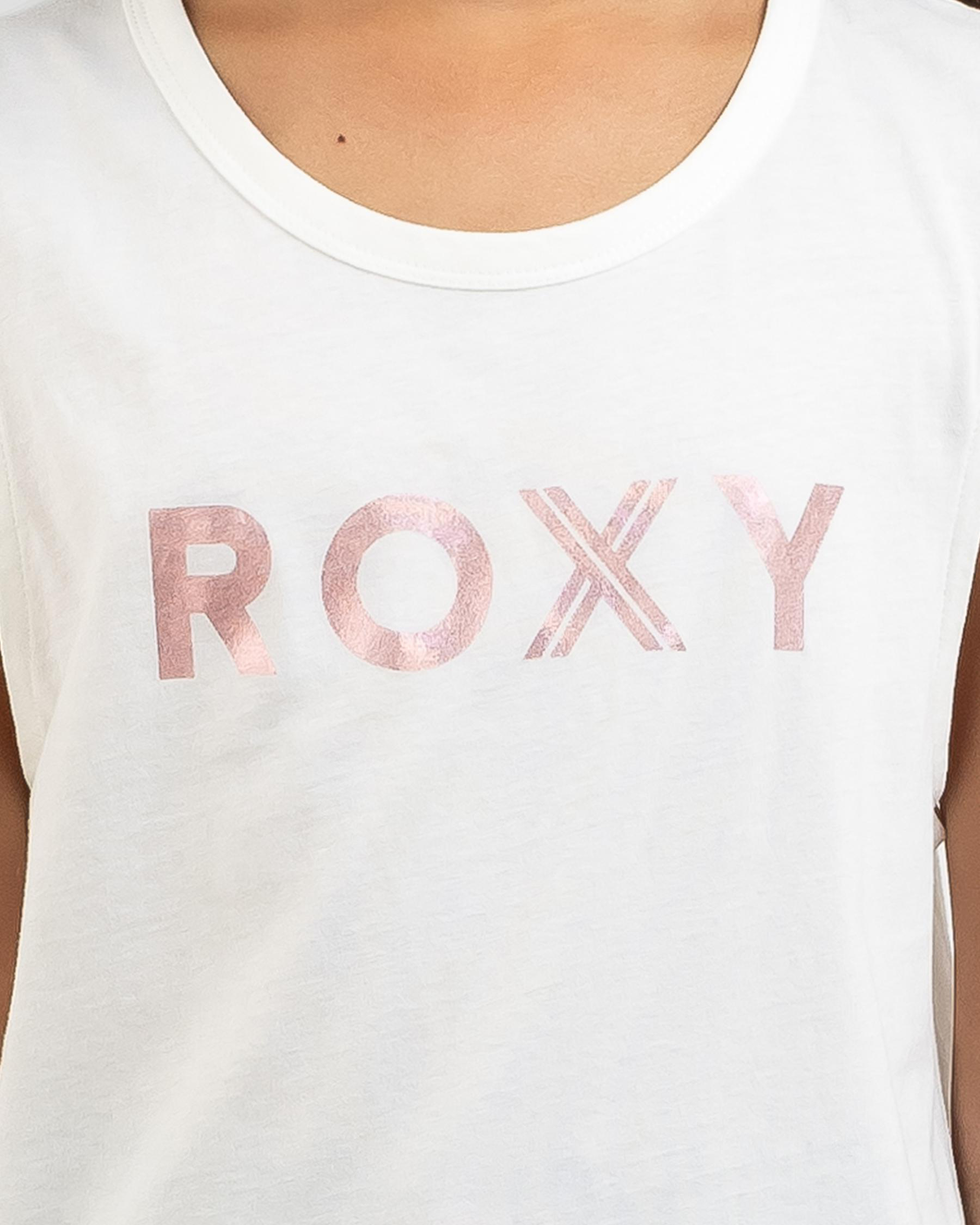 Shop Roxy Girls' Someone Else Tank Top In Snow White - Fast Shipping ...
