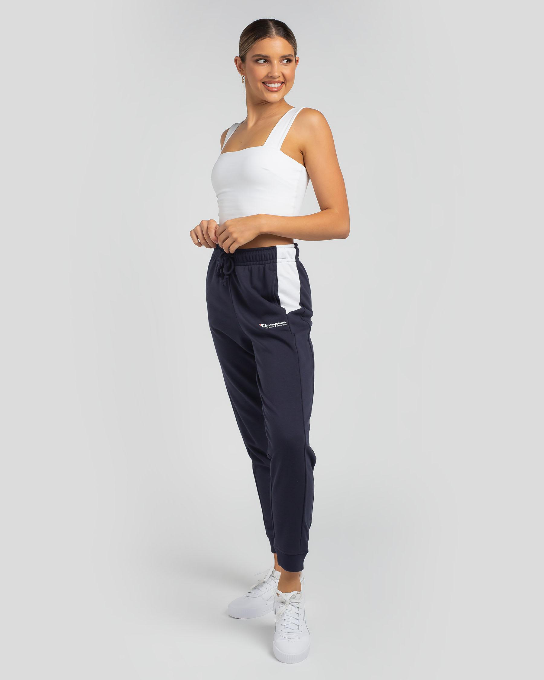 Shop Champion For The Team Track Pants In Navy/ White - Fast Shipping ...