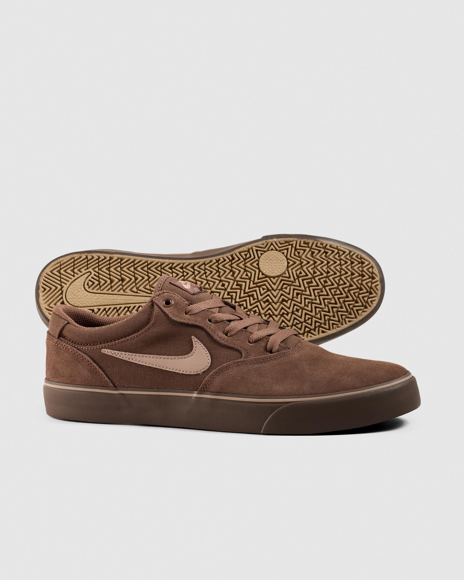 Shop Nike Chron 2 Shoes In Fauna Brown/desert Dust- Baroque Brown ...