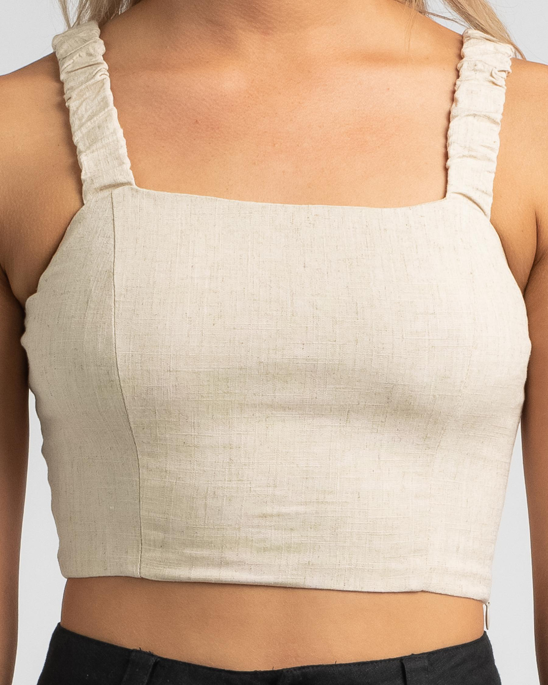 Shop Mooloola Camilla Top In Salt & Pepper - Fast Shipping & Easy ...
