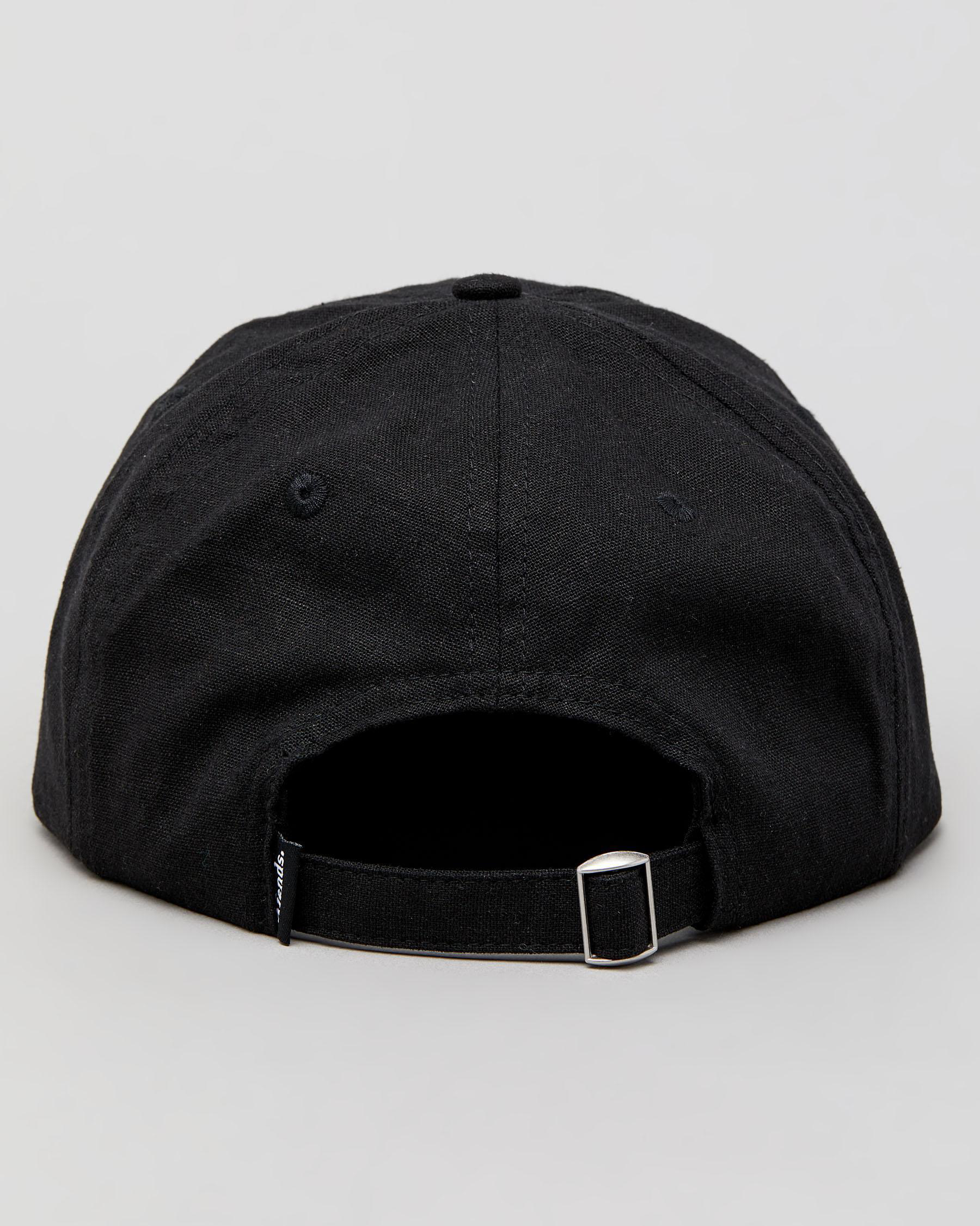 Shop Afends Hemp 6 Panel Cap In Black - Fast Shipping & Easy Returns ...