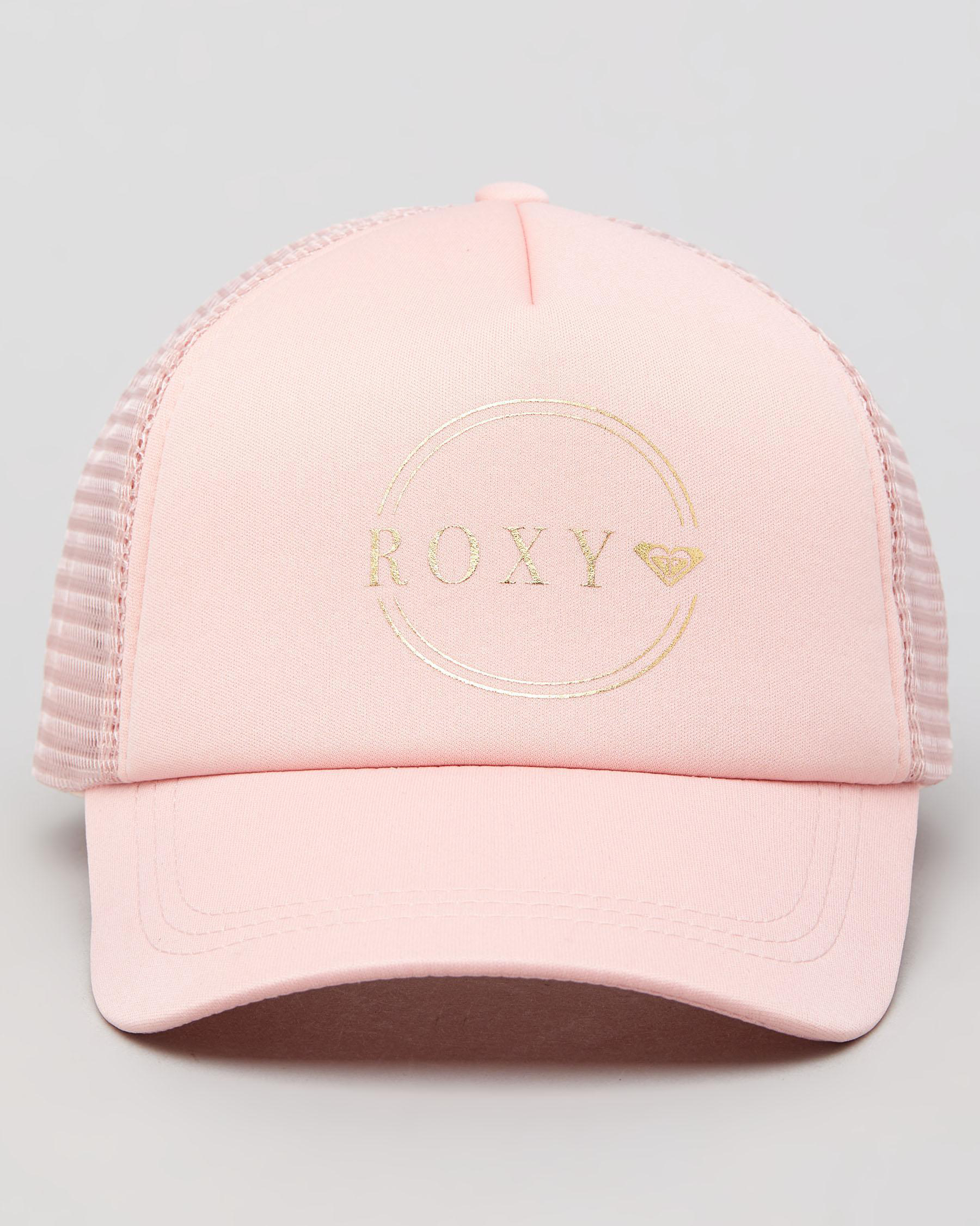 Shop Roxy Brennan Trucker Cap In Mellow Rose - Fast Shipping & Easy ...