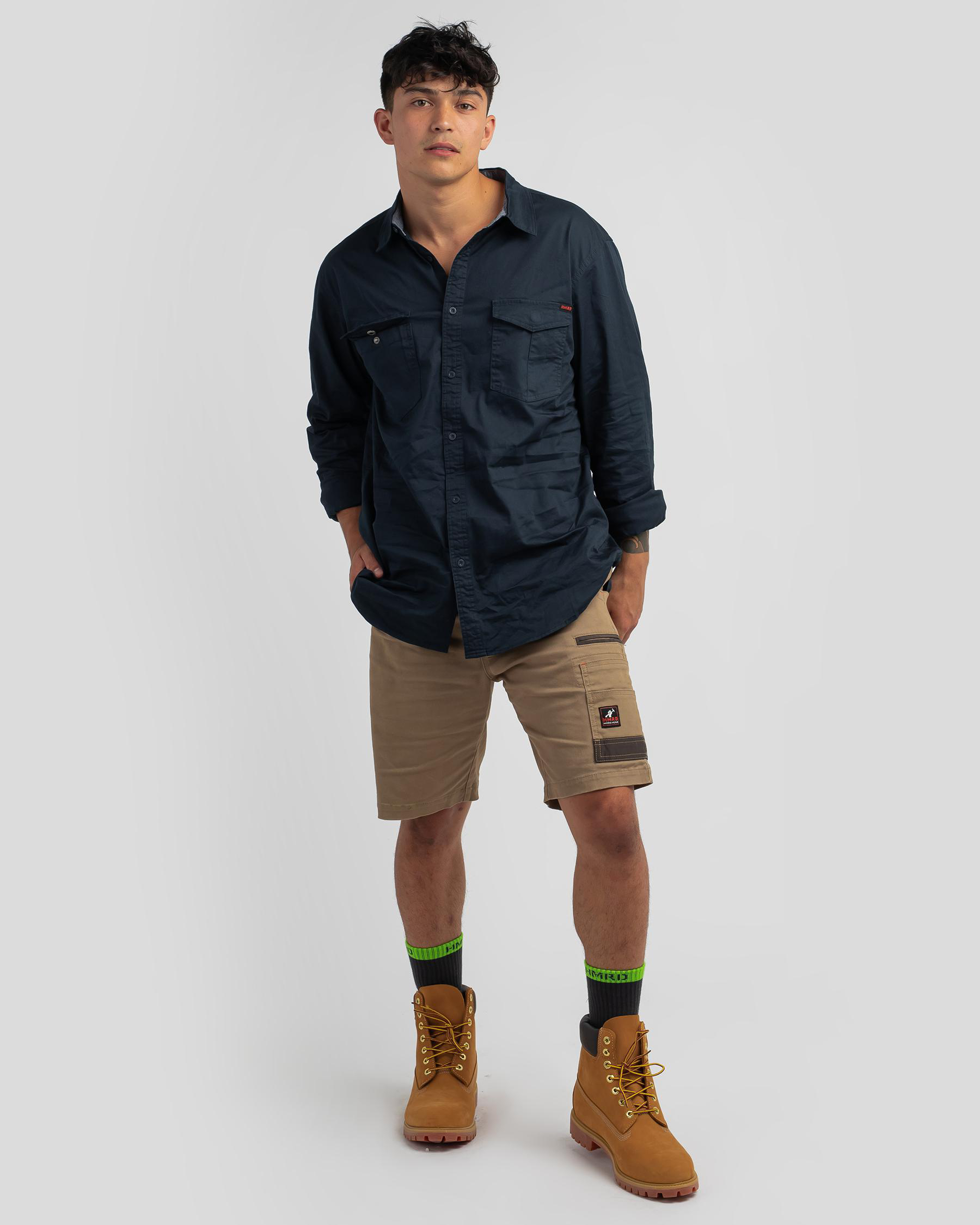 Shop HMRD Forged Walk Shorts In Sand - Fast Shipping & Easy Returns ...