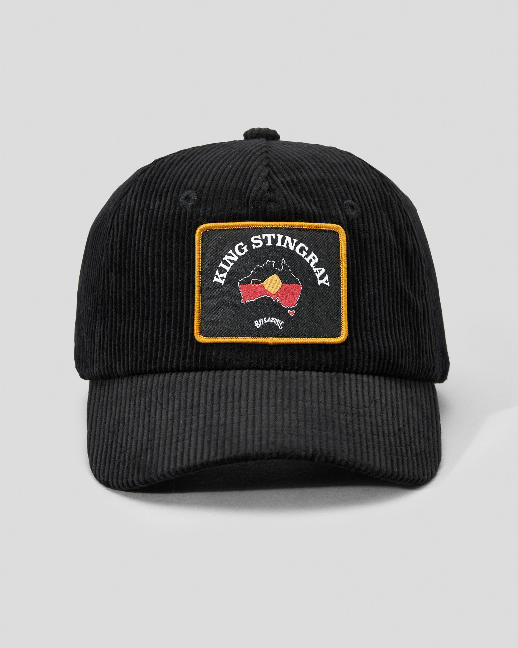 Shop Billabong King Cord Snapback Cap In Black - Fast Shipping & Easy ...