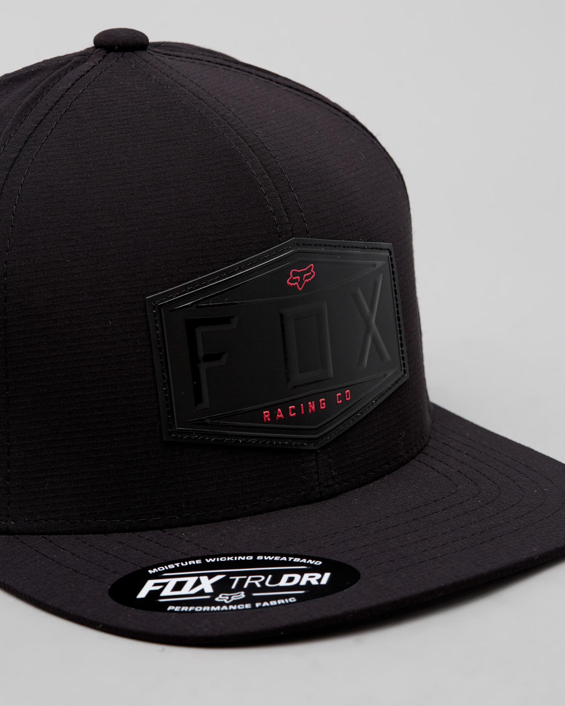 Fox Emblem Flexfit Cap In Black - Fast Shipping & Easy Returns - City ...