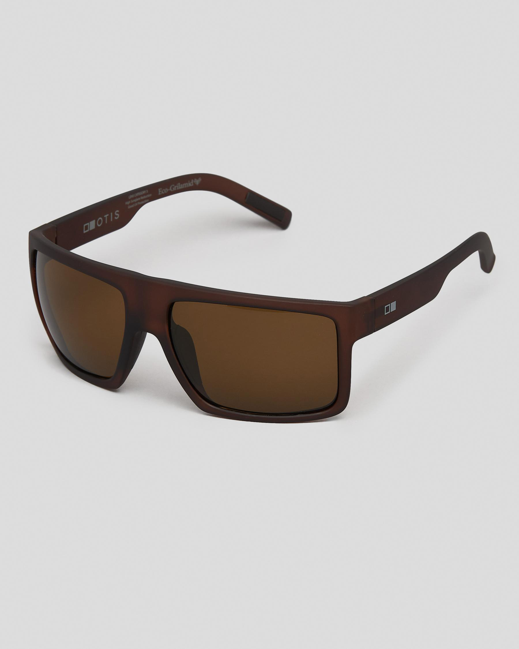 Shop Otis Capitol Sport Polarised Sunglasses In Matte Espresso/brown ...
