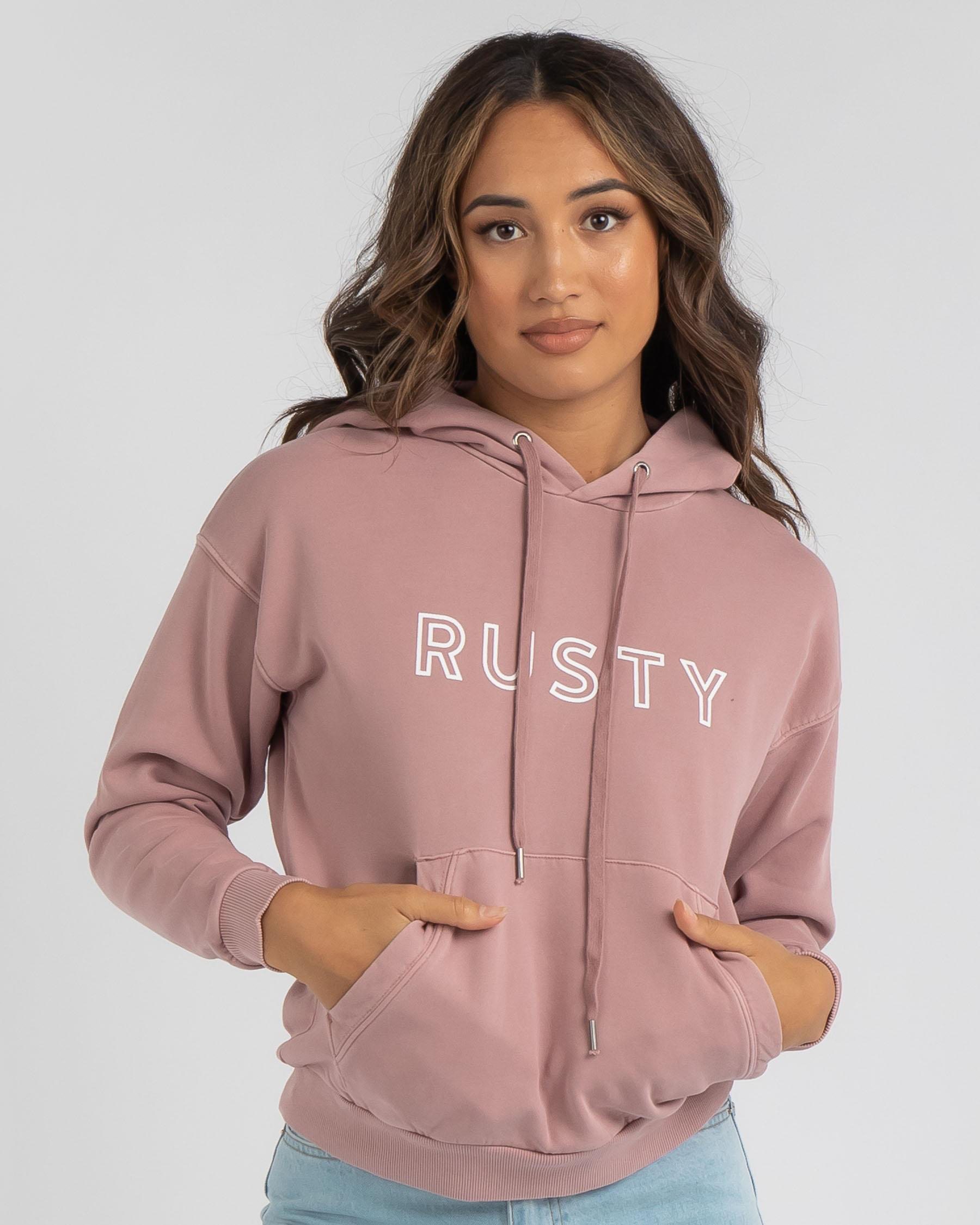 Shop Rusty Essentials Hoodie In Lilac Dusk - Fast Shipping & Easy ...