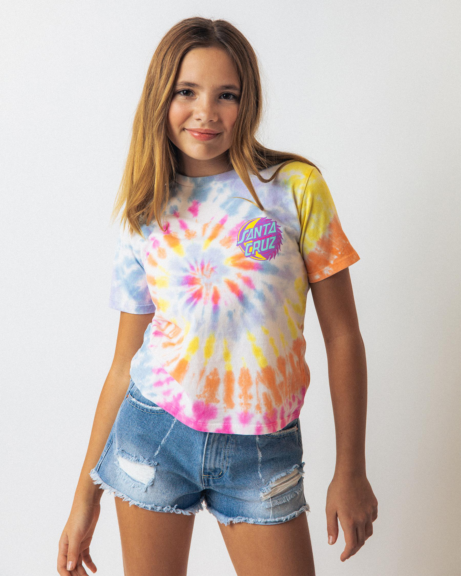 Shop Santa Cruz Girls' Eclipse Dot T-Shirt In Multi - Fast Shipping & Easy Returns - City Beach ...