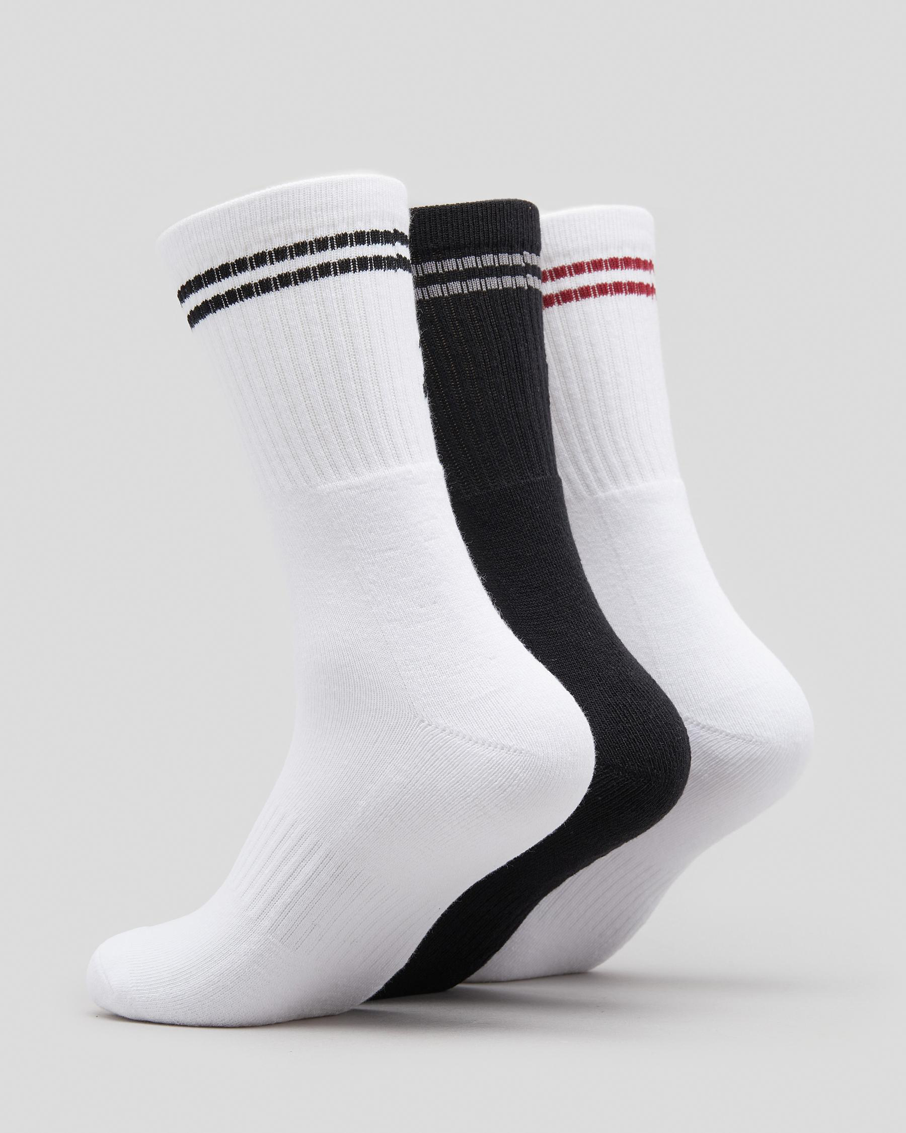Shop Rusty Core Mid Calf Socks 3 Pack In Multi - Fast Shipping & Easy ...