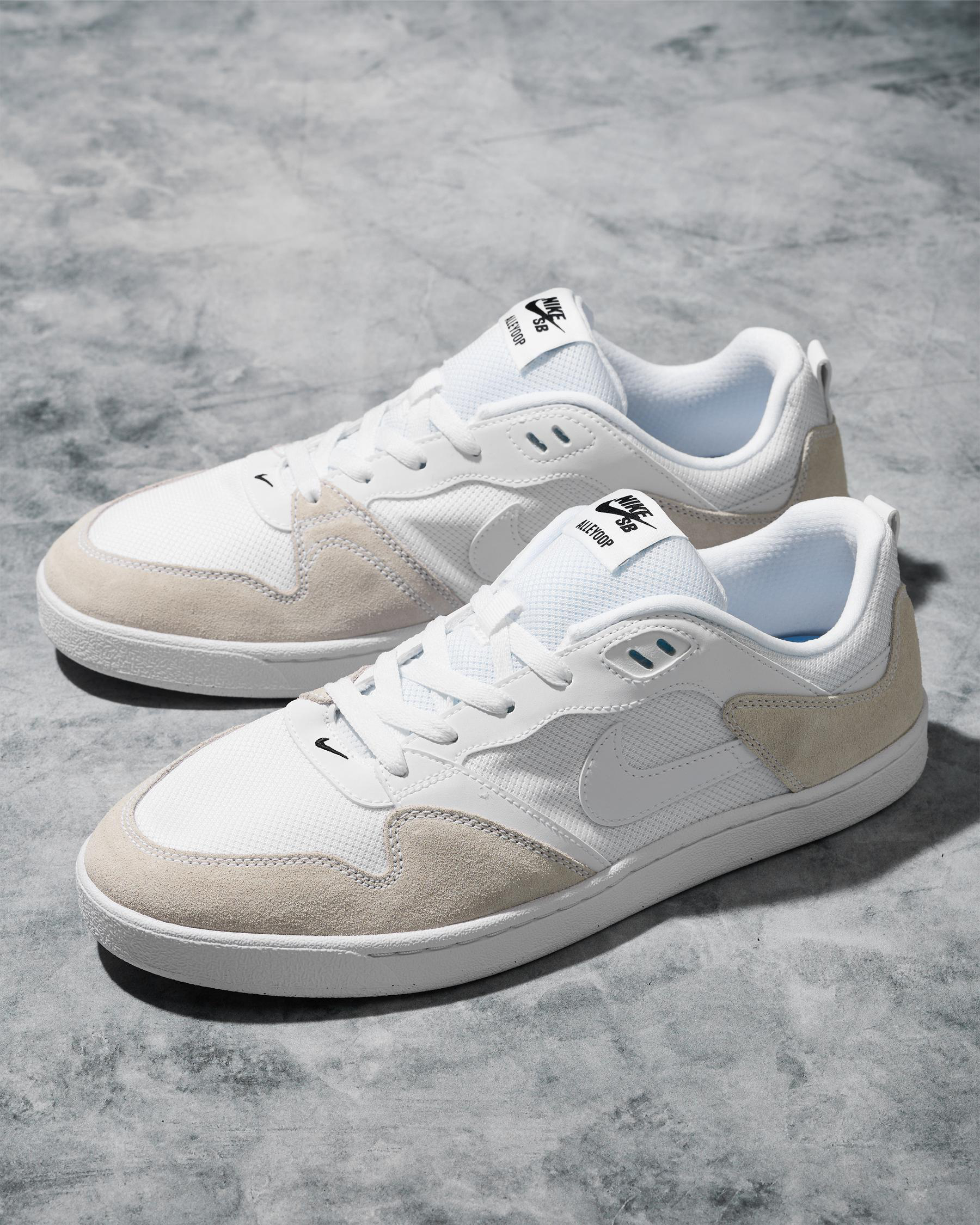 Shop Nike Alleyoop Shoes In White/white-white - Fast Shipping & Easy ...