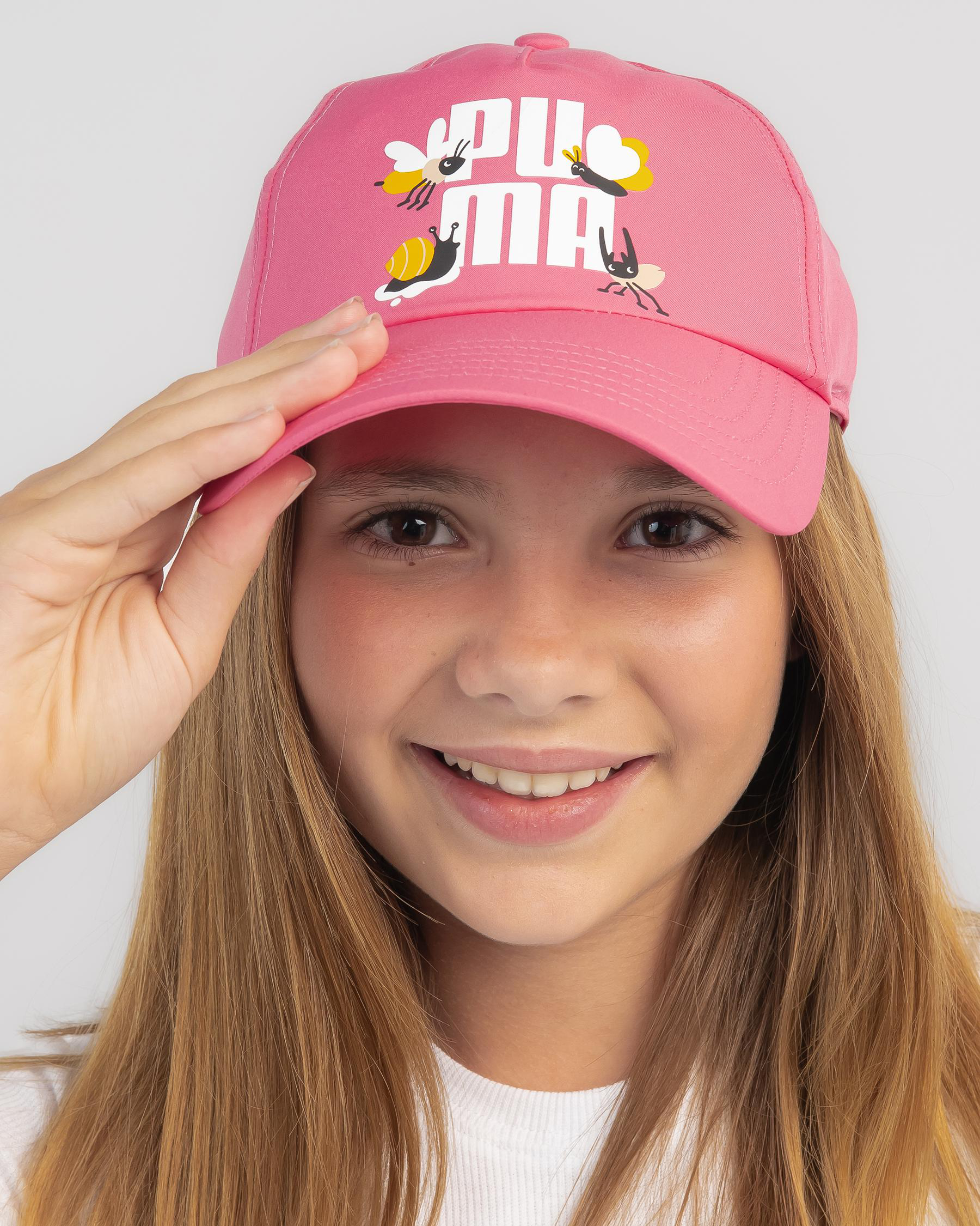 Shop Puma Girls' Small World Cap In Sunset Pink - Fast Shipping & Easy ...