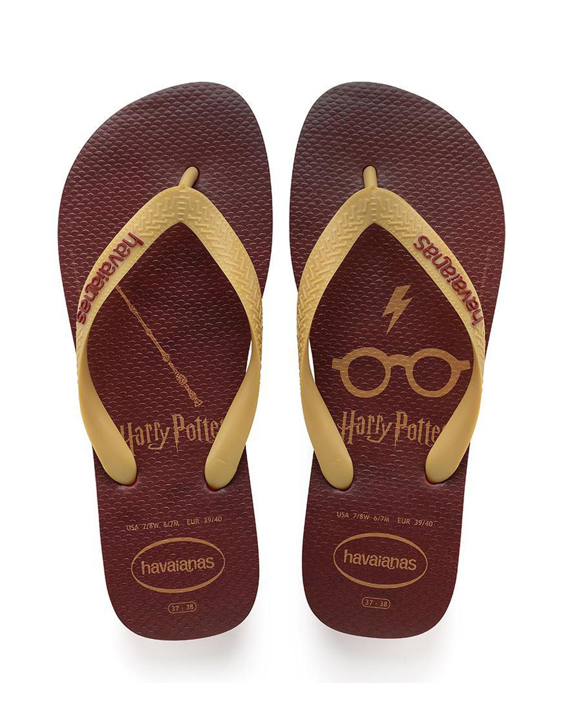 Shop Havaianas Kid's Harry Potter Top Thongs In Red - Fast Shipping ...