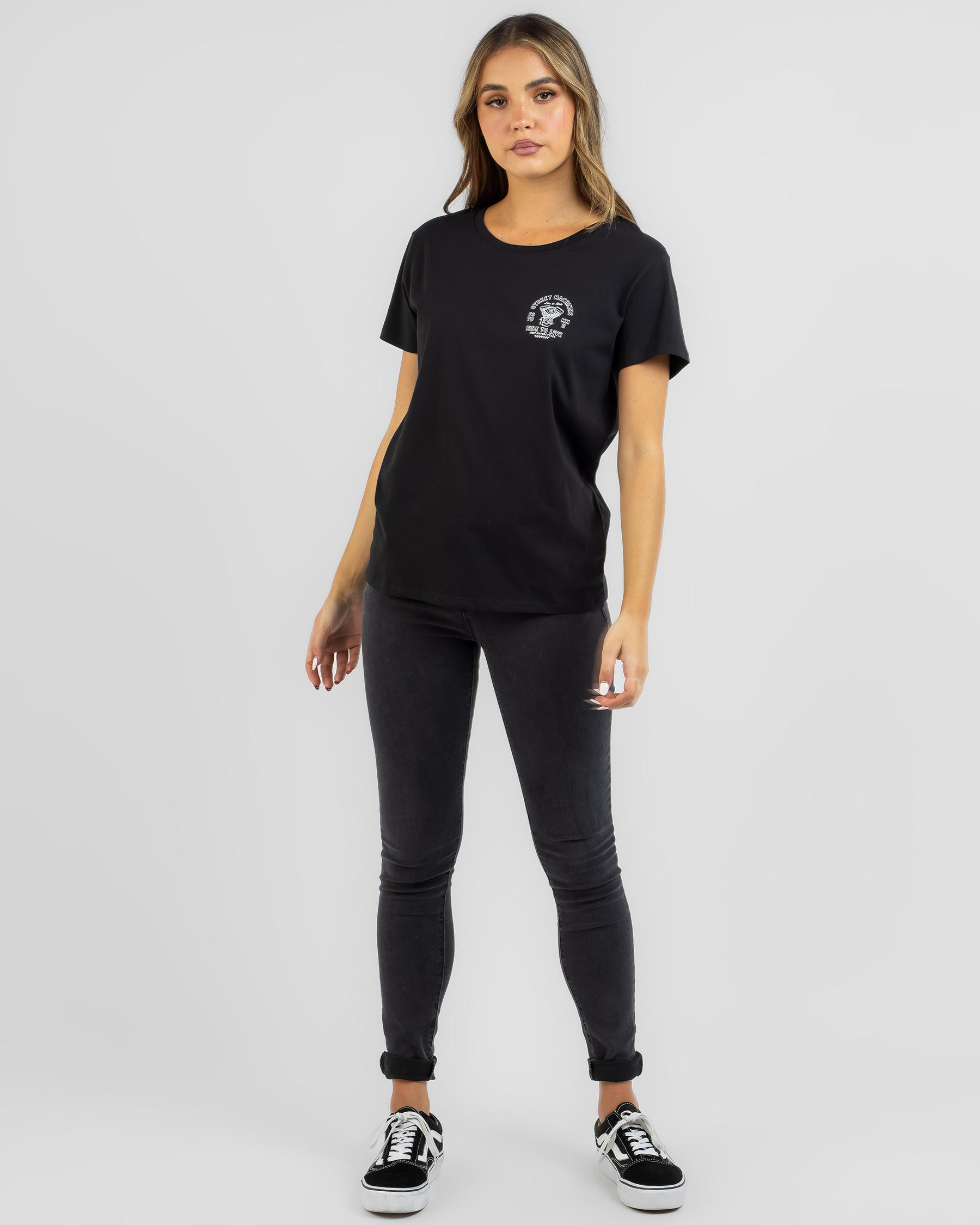 Shop Unit Riders Life T-Shirt In Black - Fast Shipping & Easy Returns ...