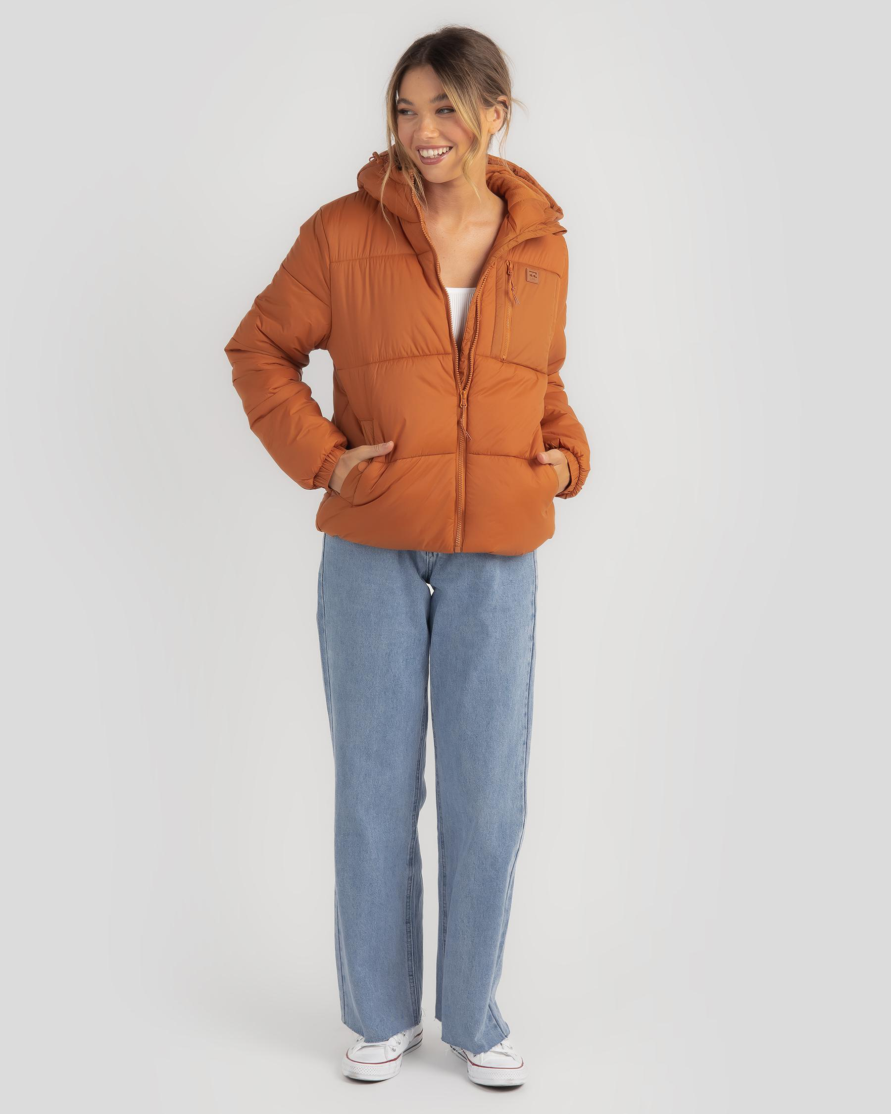 Shop Billabong Adventure Division Transport Hooded Puffer Jacket In ...